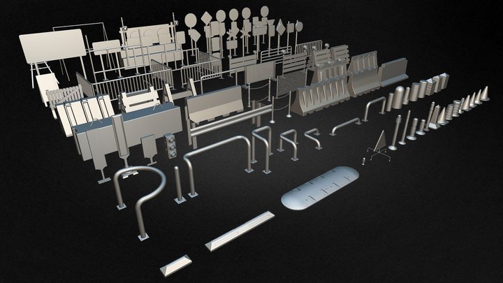 Speed-breaker 3D models - Sketchfab