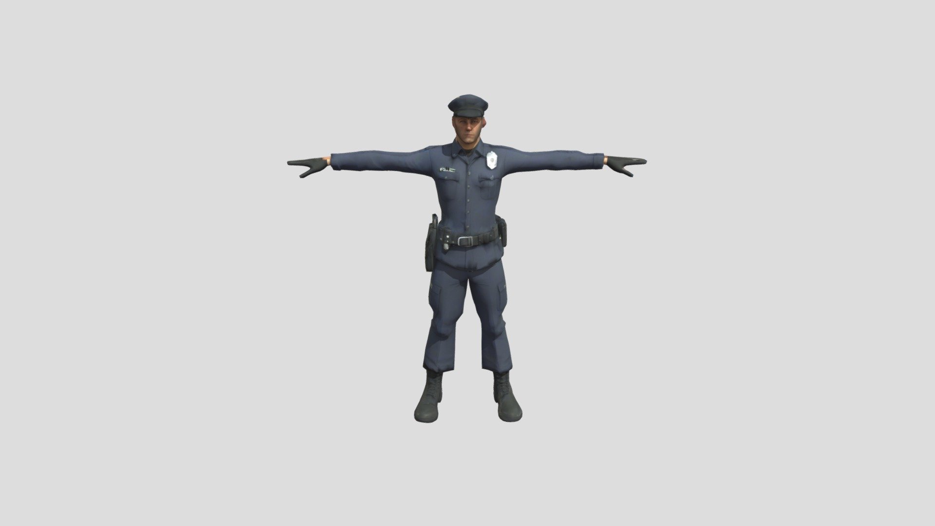 Low Poly Police Officer - Download Free 3D model by GrandFor_0 [5fb800e ...