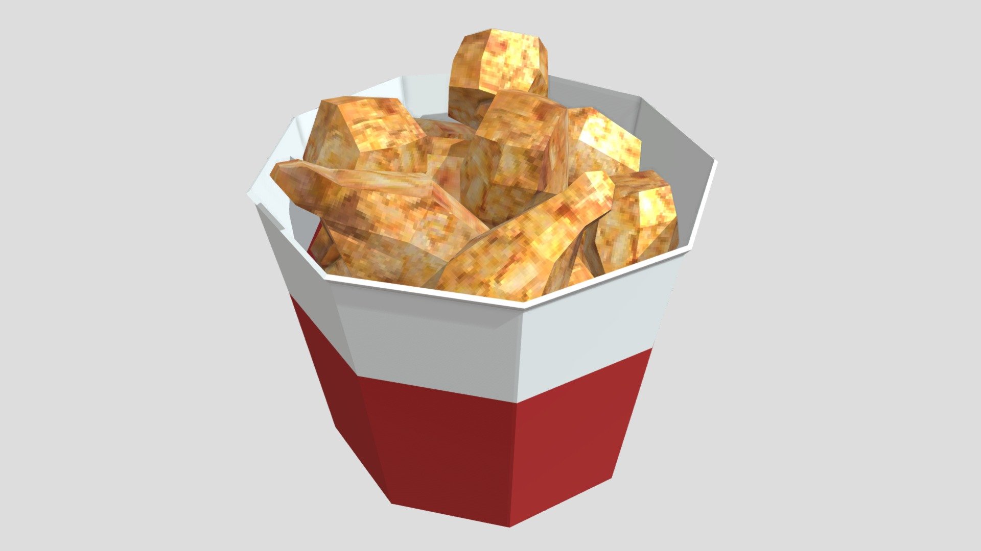 Crispy Chicken Bucket - PS1 Low Poly - Download Free 3D model by ...