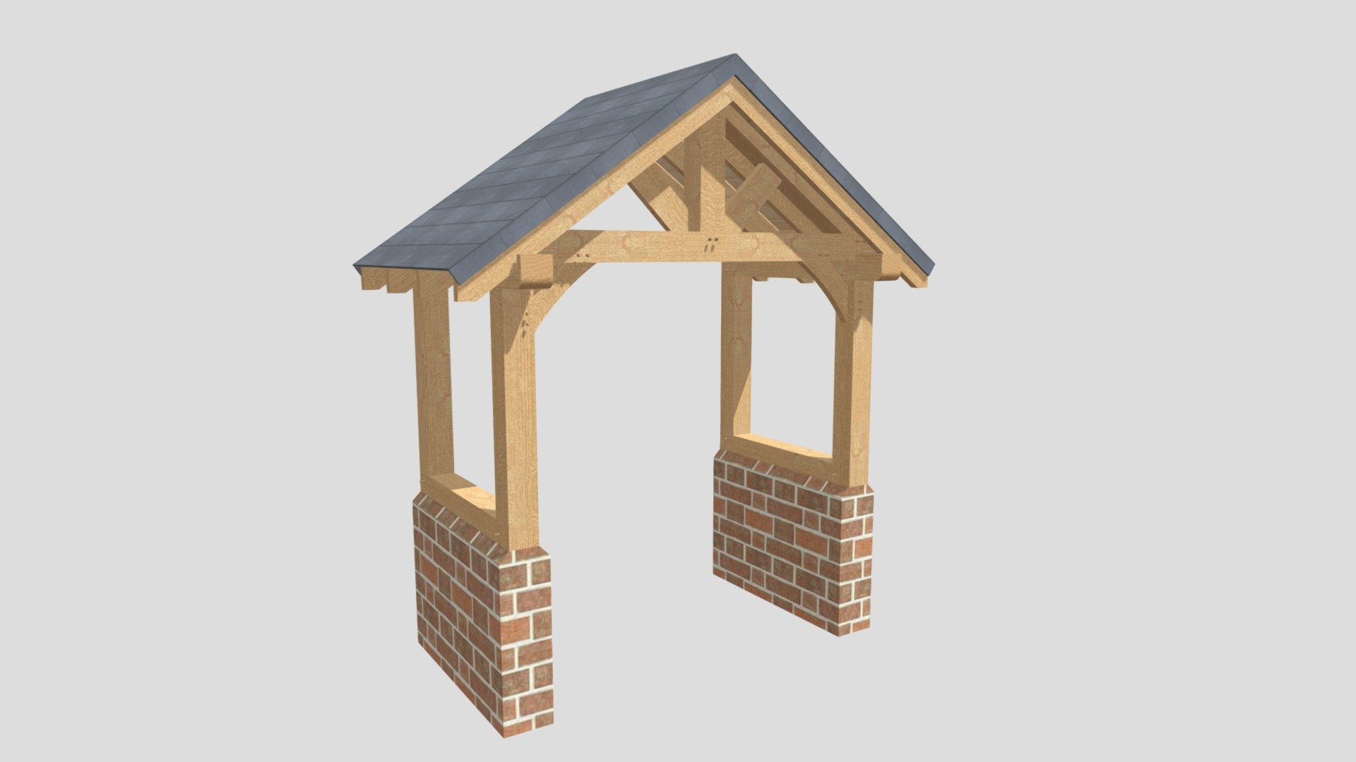 Porch OPC-1A2213 - Download Free 3D model by TimberSolution [5fbd073 ...