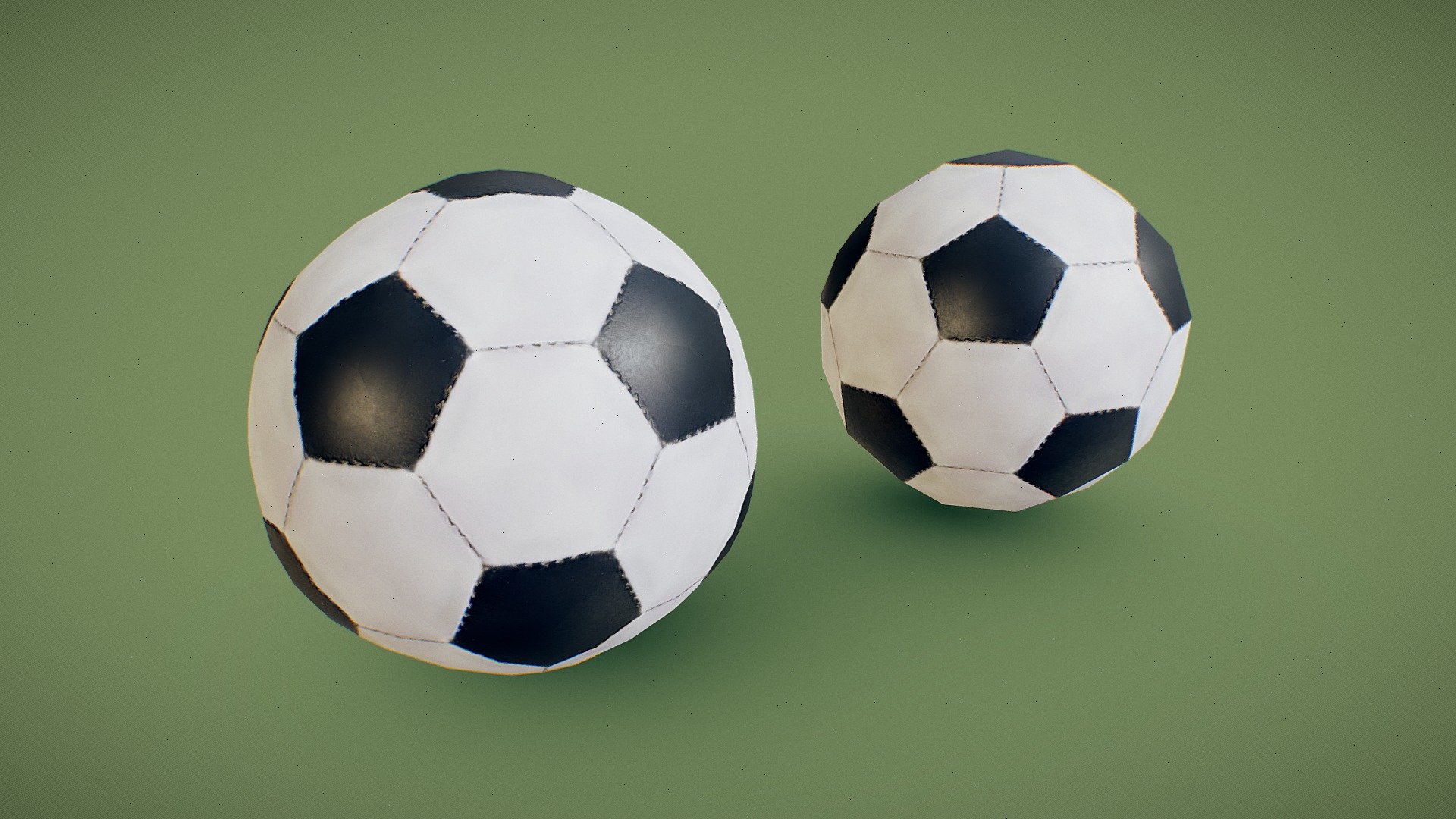 Ultra minimalist football (180 triangles, Free) - Download Free 3D ...