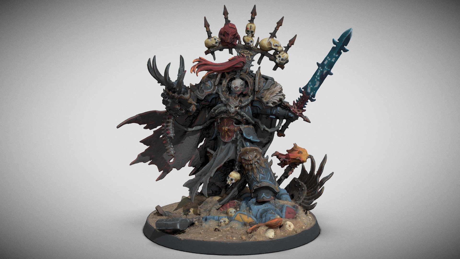 Figure Warhammer 40k - Abbadon the Despoiler - 3D model by rdashkevicz ...