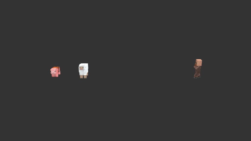Minecraft villager walk cycle - 3D model by Reeeeee (@367339) [5fc1f43 ...