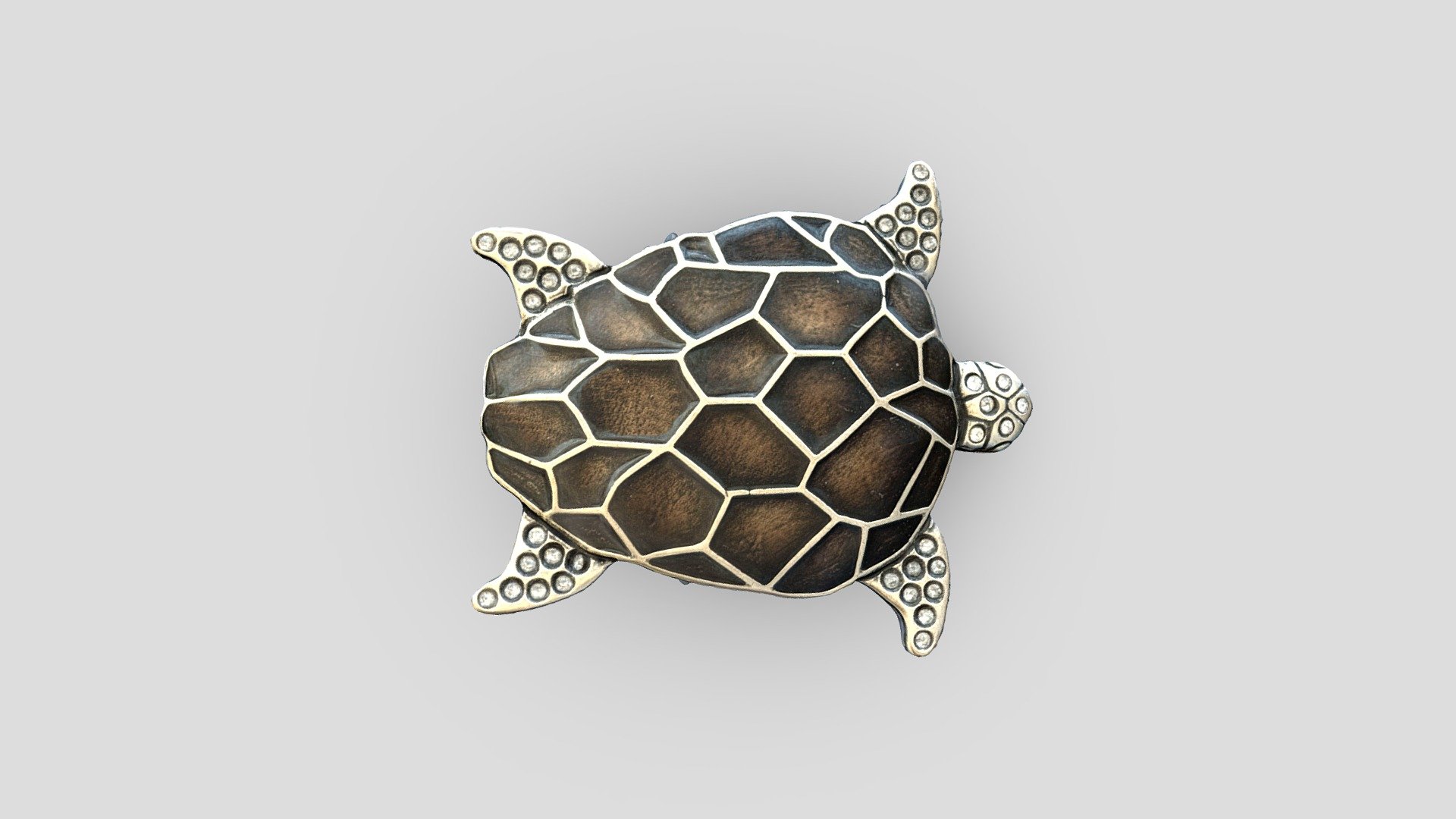 Turtle belt buckle - 3D model by 360Fabriek [5fc2e4a] - Sketchfab