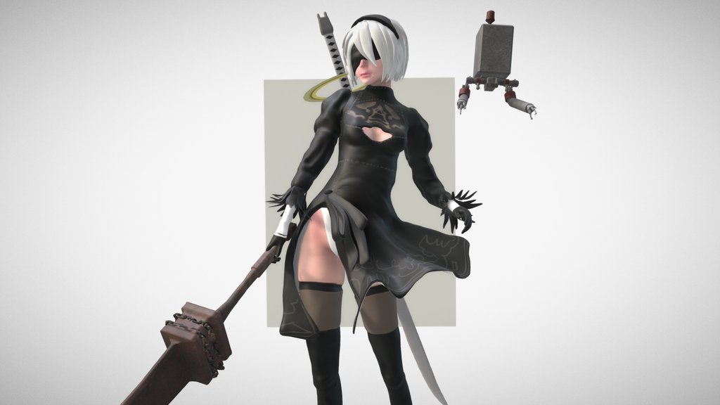 Nier Automata - A 3D model collection by BrainDeadKenny - Sketchfab