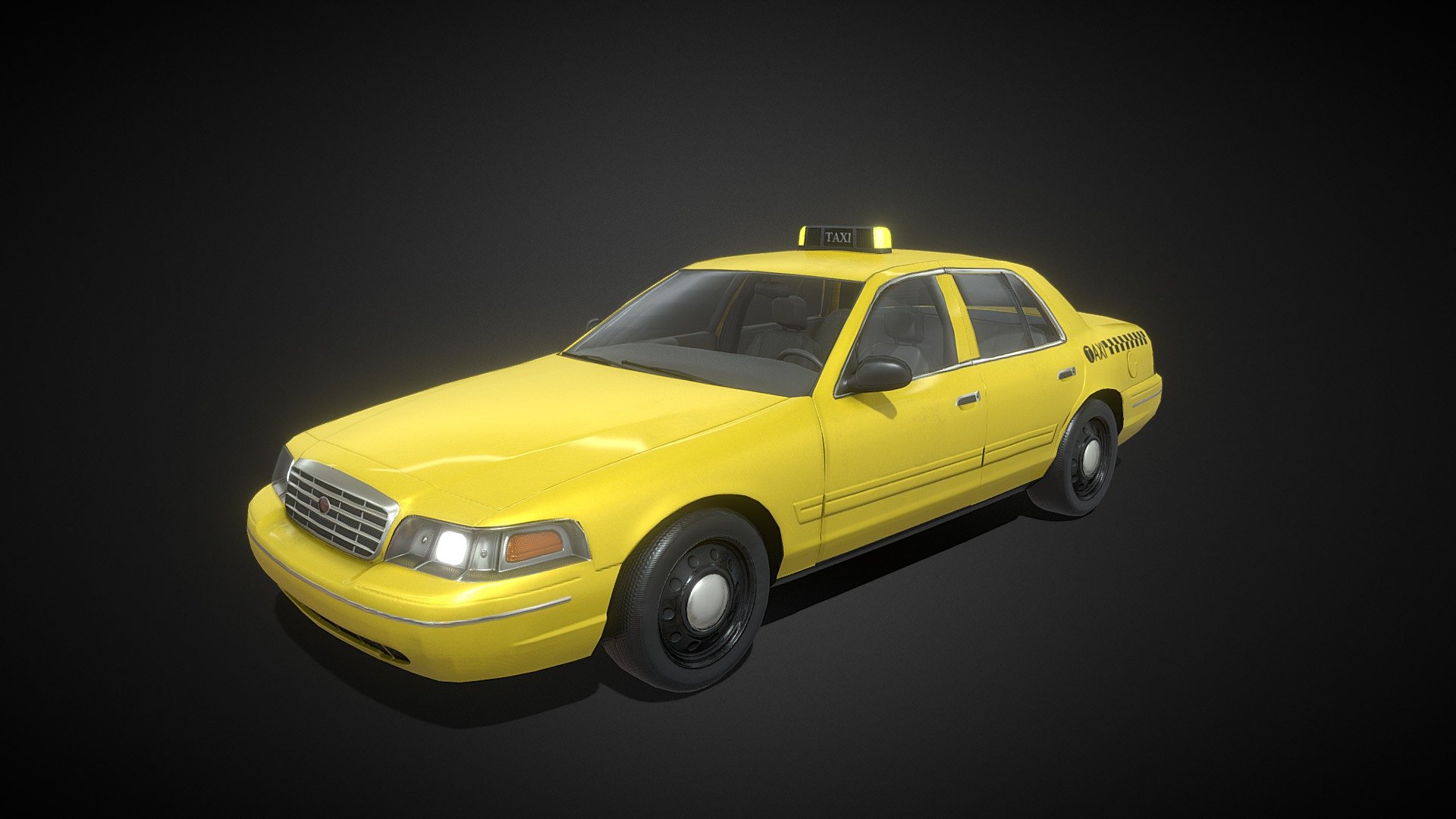 Taxi 1 - Download Free 3D model by solid3DDD [5fc4eff] - Sketchfab