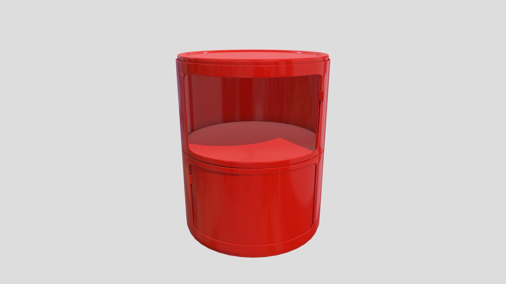 Genie Circular Storage Cabinet - Buy Royalty Free 3D model by interior ...