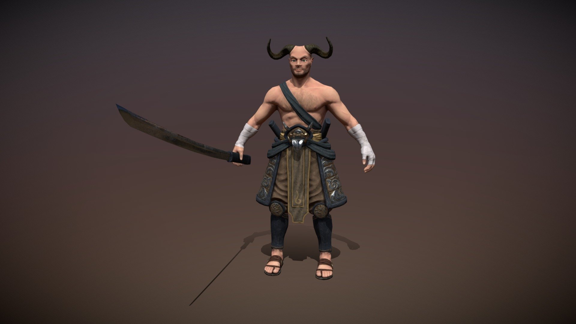 Warrior model - 3D model by Rodrigo (@rodrigonavone) [5fc94e0] - Sketchfab