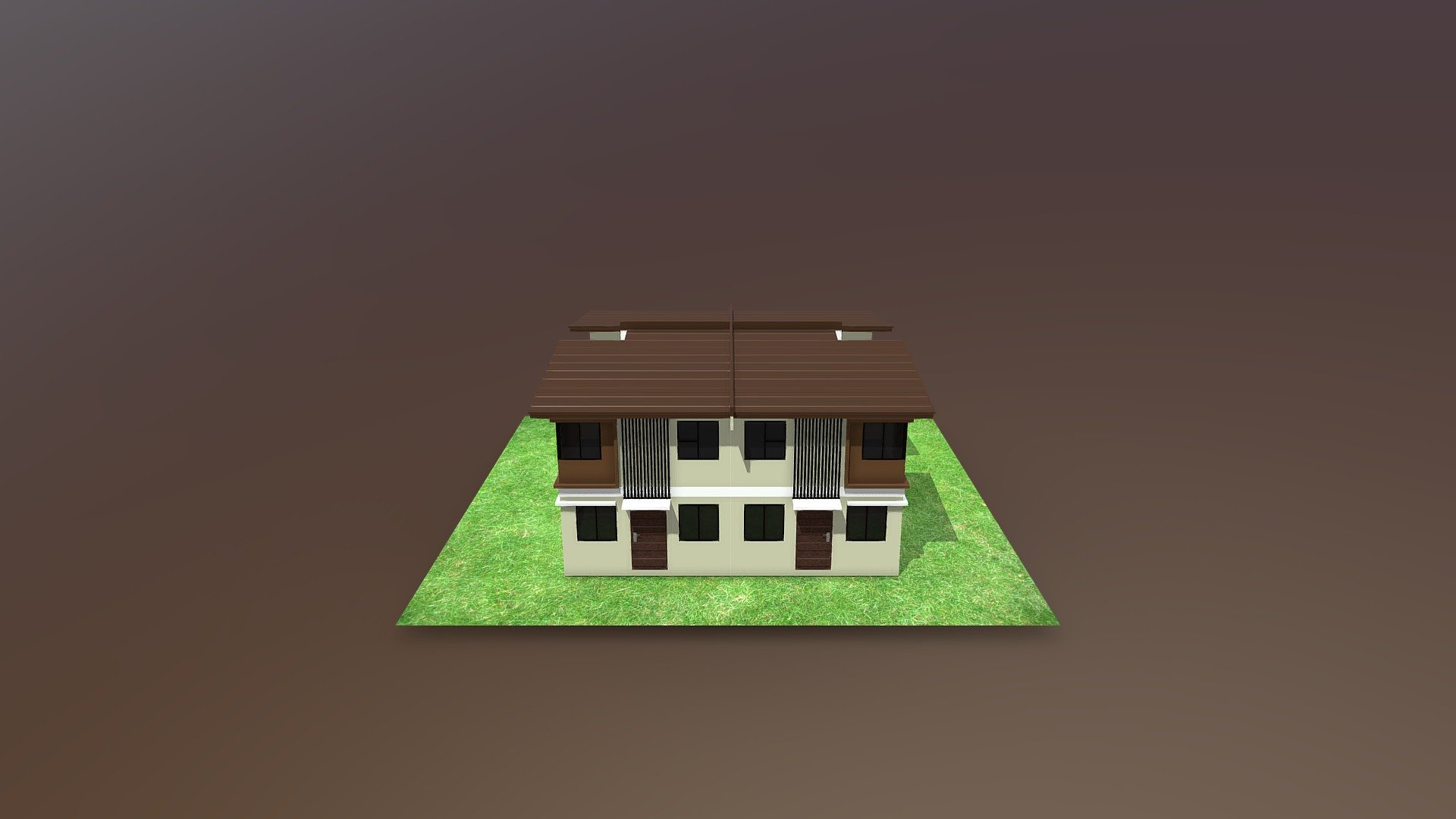 Quadruplex house - 3D model by patpunzalan [5fcc66f] - Sketchfab