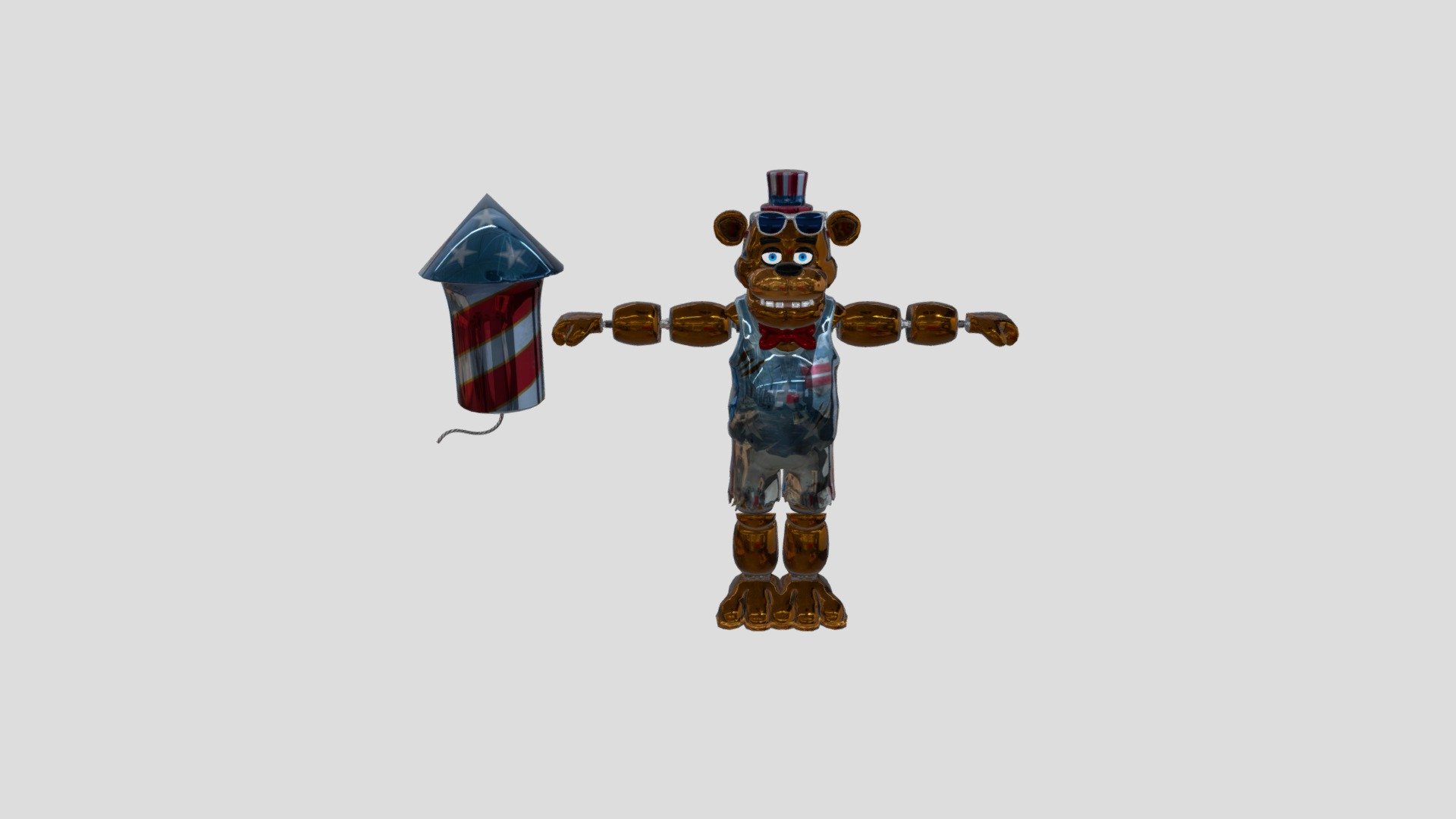 Shiny Firework Freddy - Download Free 3D model by Forsaken AR Official ...