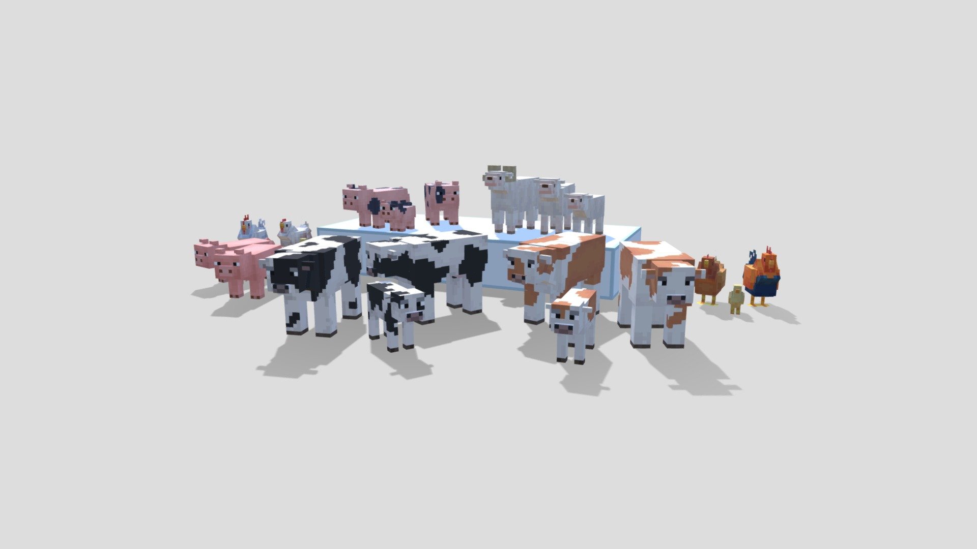 Animals of Farmville Preview - 3D model by PixelBarrel [5fcdb9c ...