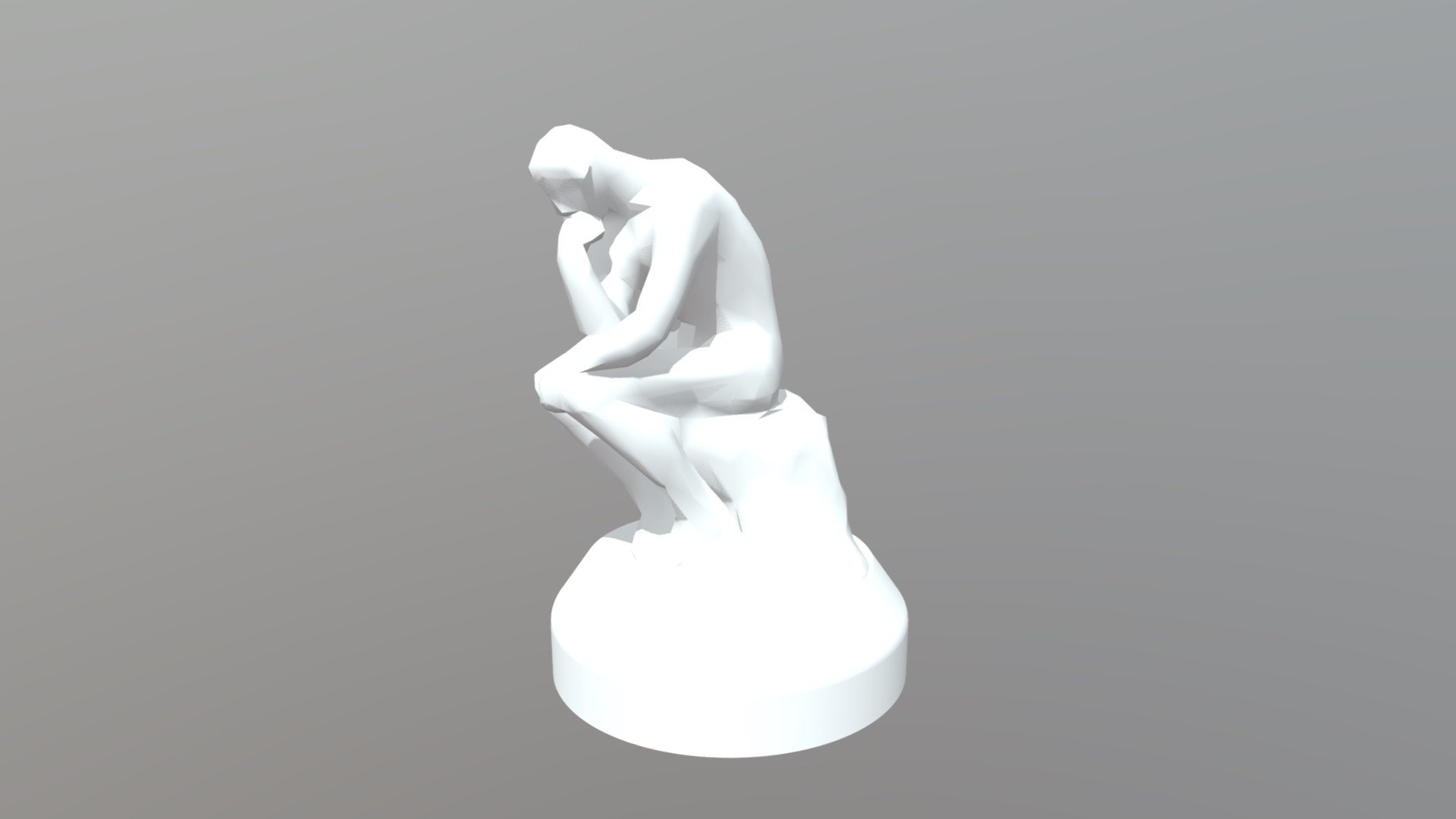 Thinking Man - 3D model by aadhithyakota [5fd4037] - Sketchfab