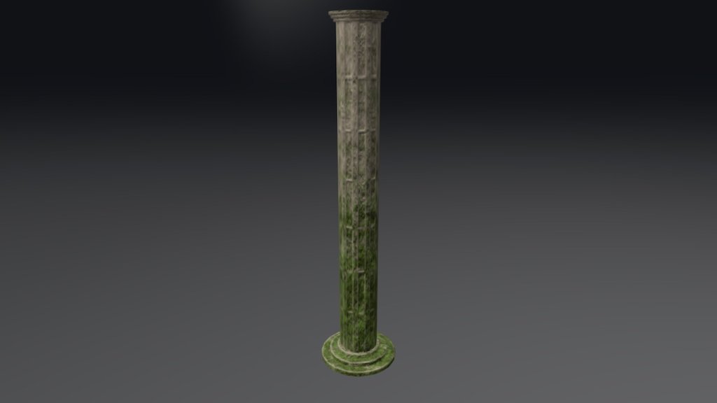 greek style aged pillar - 3D model by crimsonwolf25 [5fd6deb] - Sketchfab
