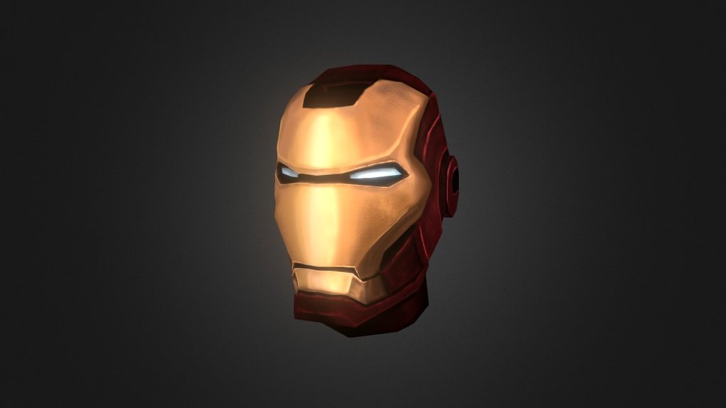 Iron Man Head (low poly) - 3D model by manhdepzai [5fd7156] - Sketchfab