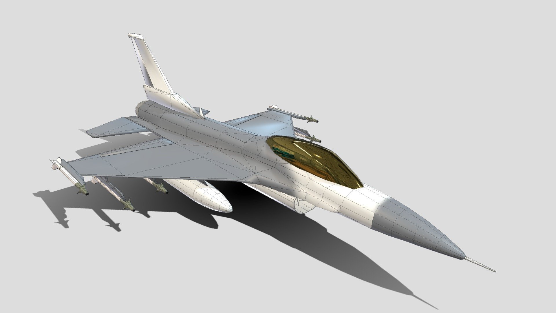 F-16 Fighting Falcon - 3D model by Caelin (@caelinfox) [5fd79a3] - Sketchfab