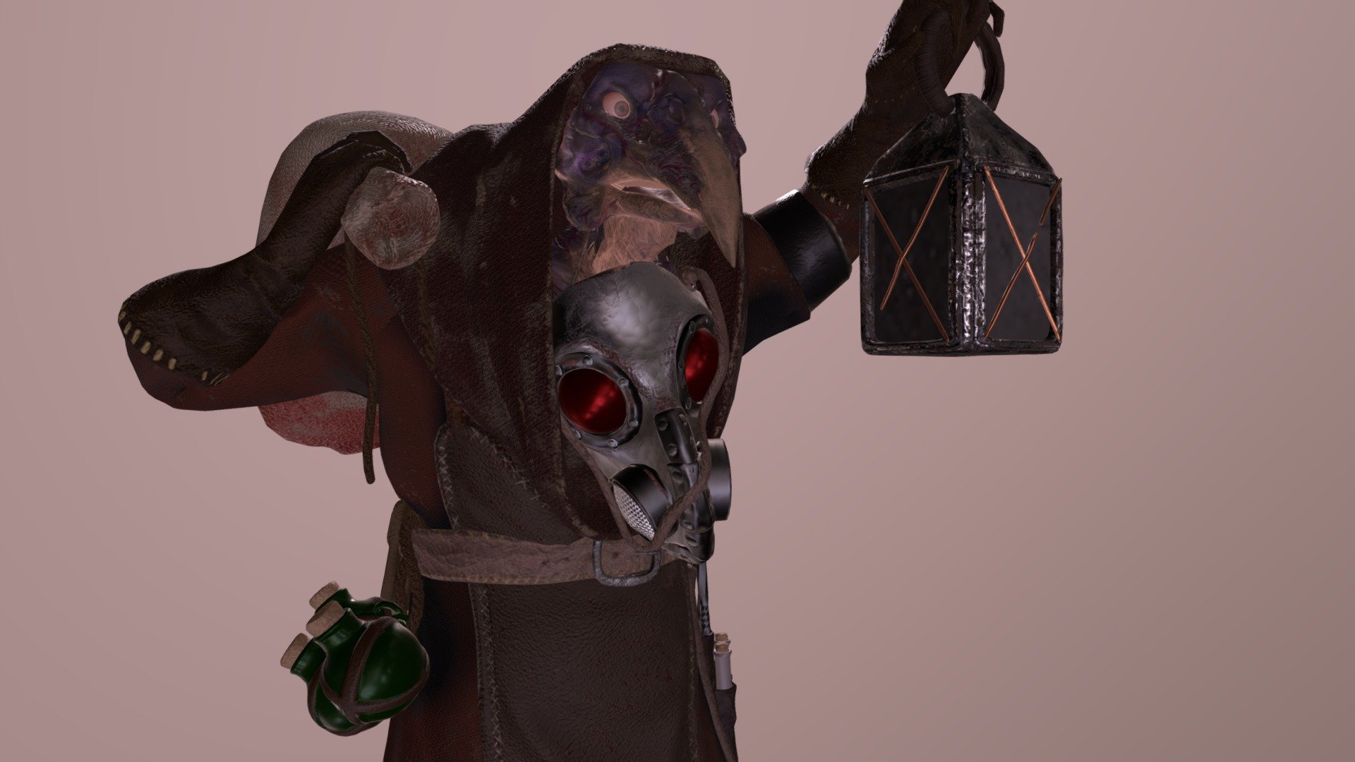 plague doctor monster - 3D model by Dominic.St-Amour [5fd8878] - Sketchfab
