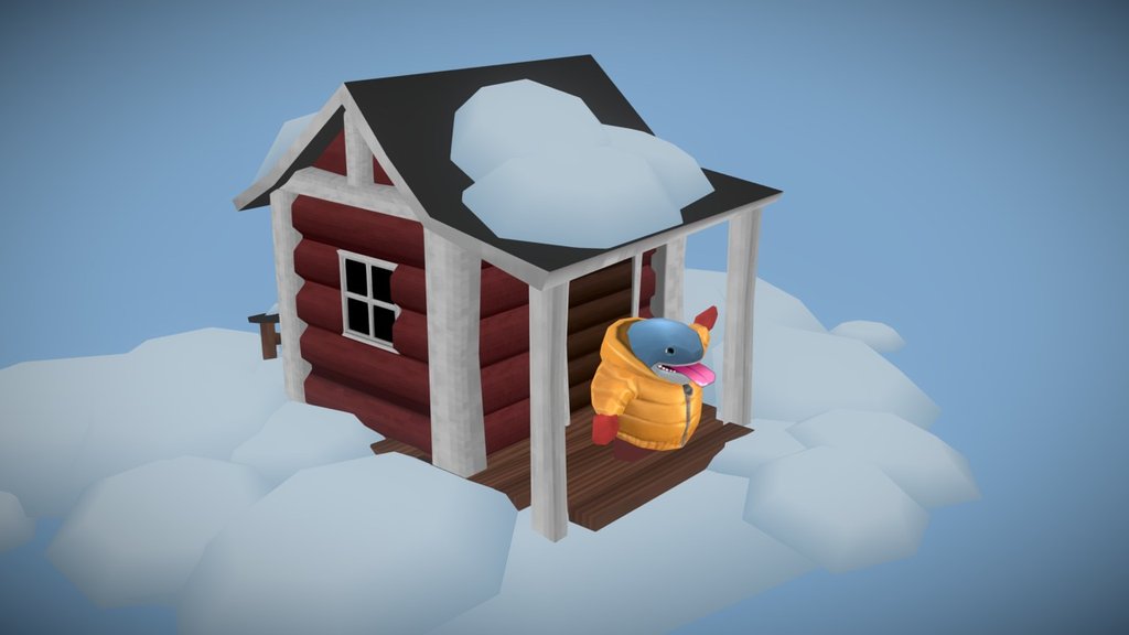Sharky in the snow - 3D model by MaxJontegen [5fd907b] - Sketchfab