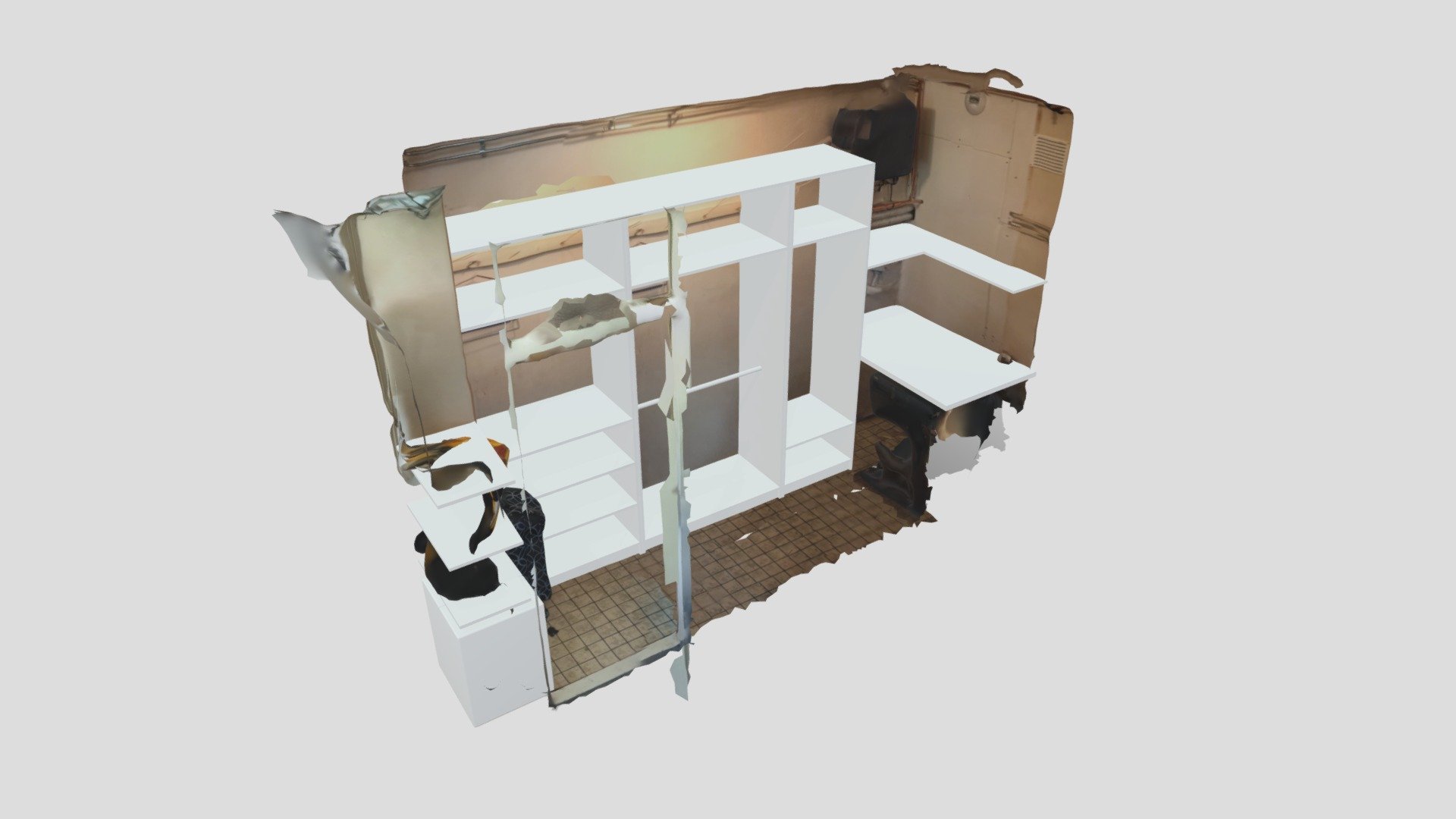 Wasruimte op maat & voorraad kast - Kim & Twan - 3D model by ...