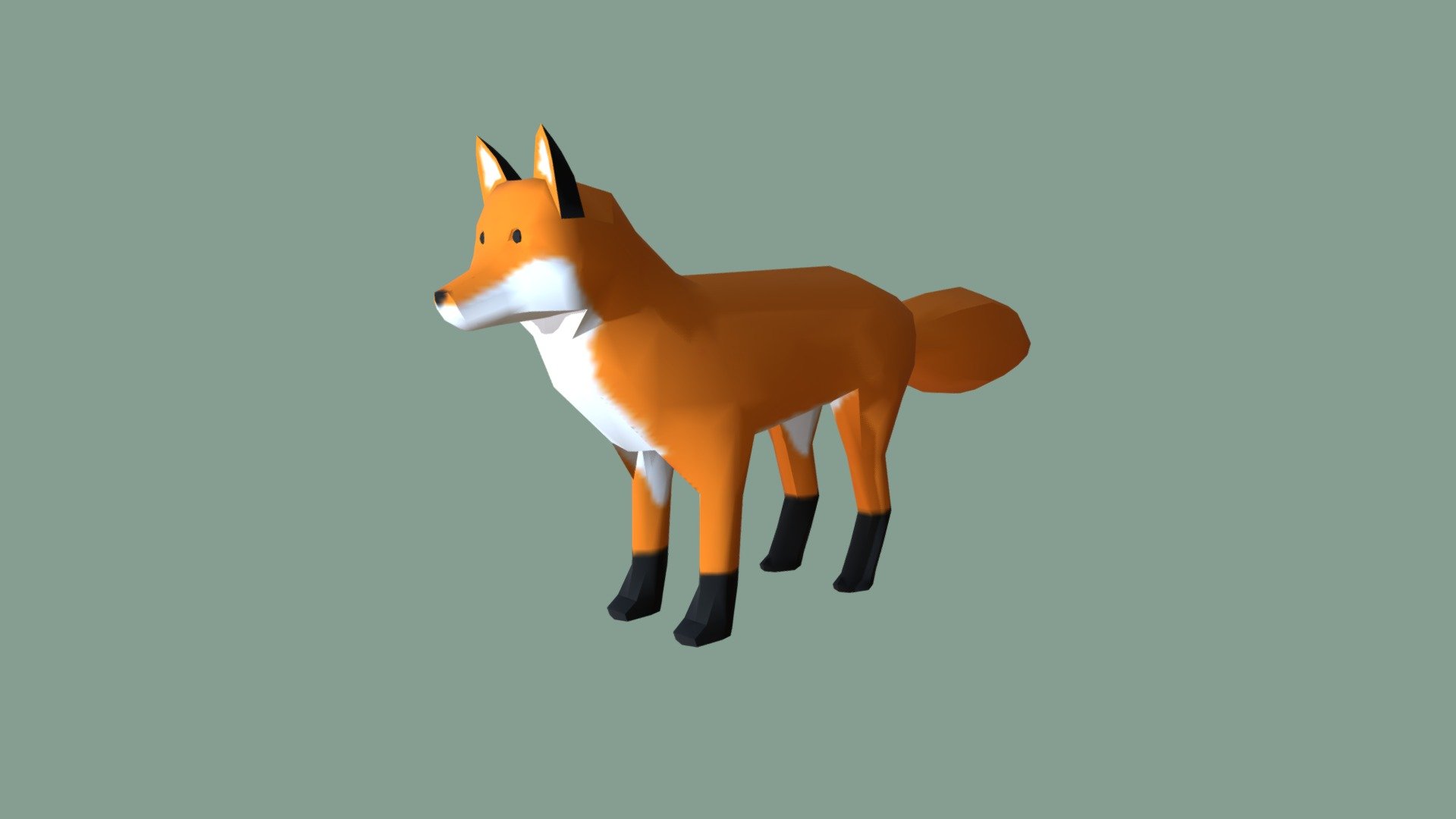 Low Poly - Fox - 3D model by Fenotyp [5fd964f] - Sketchfab