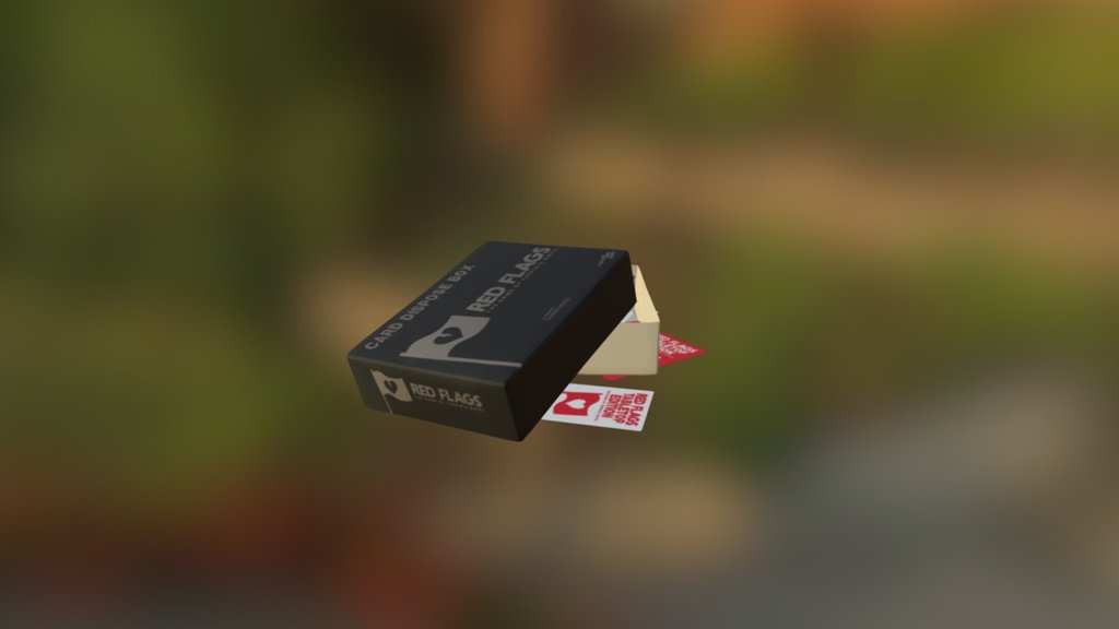 Red Flags Dispose Box Cruved - 3D model by James Barker (@SuperBrewed ...