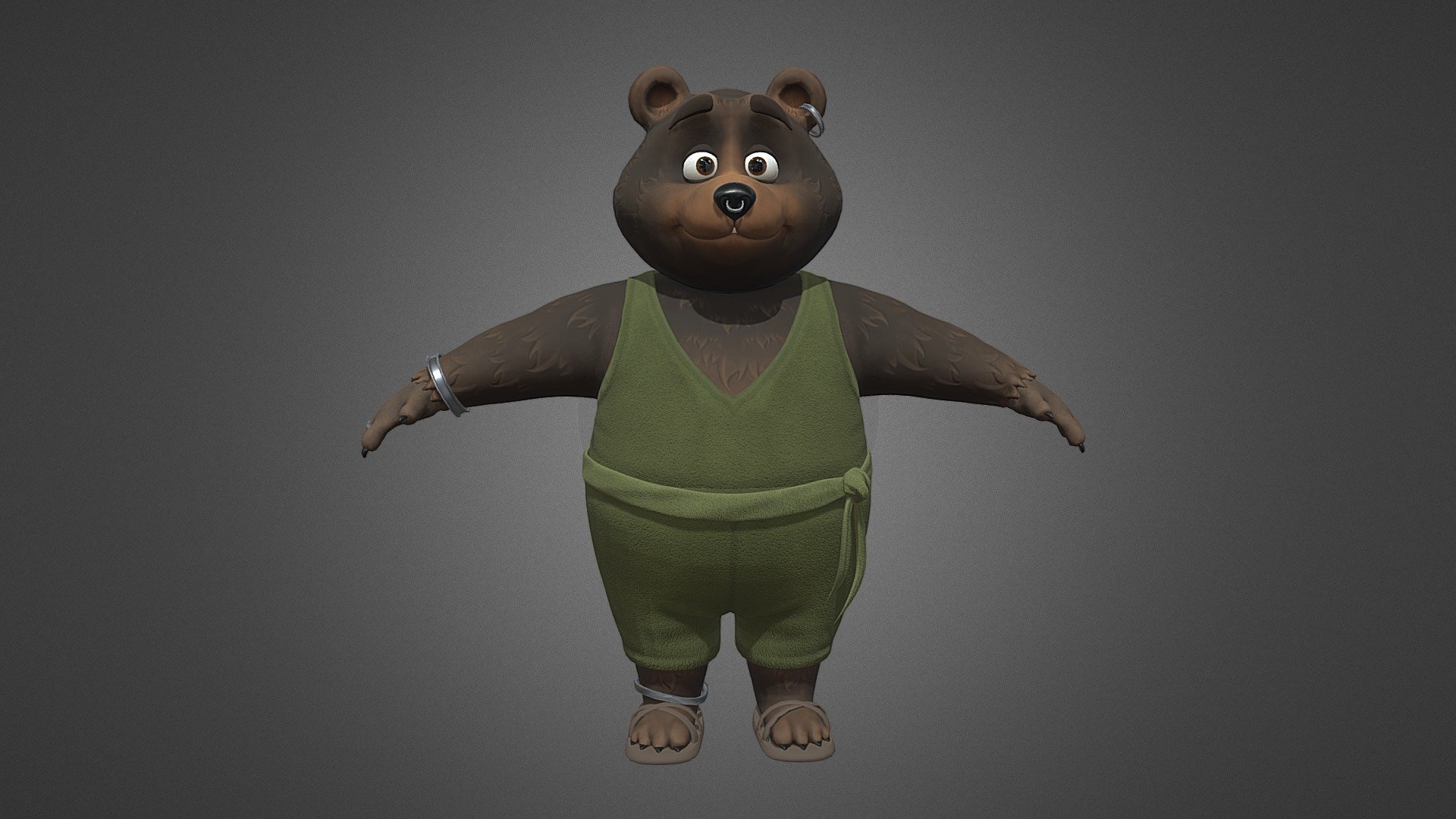 Stylised Bear - 3D model by hodaart [5fda59c] - Sketchfab