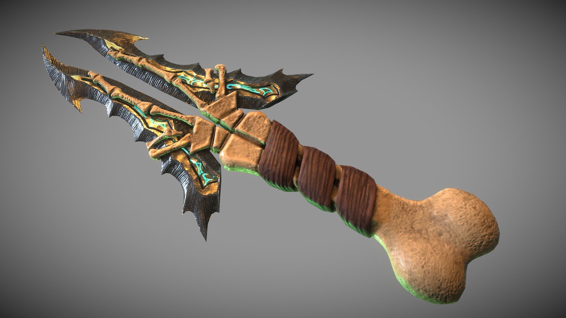 Skeleton Dagger - Buy Royalty Free 3D model by Kim Niemann (@kimn ...