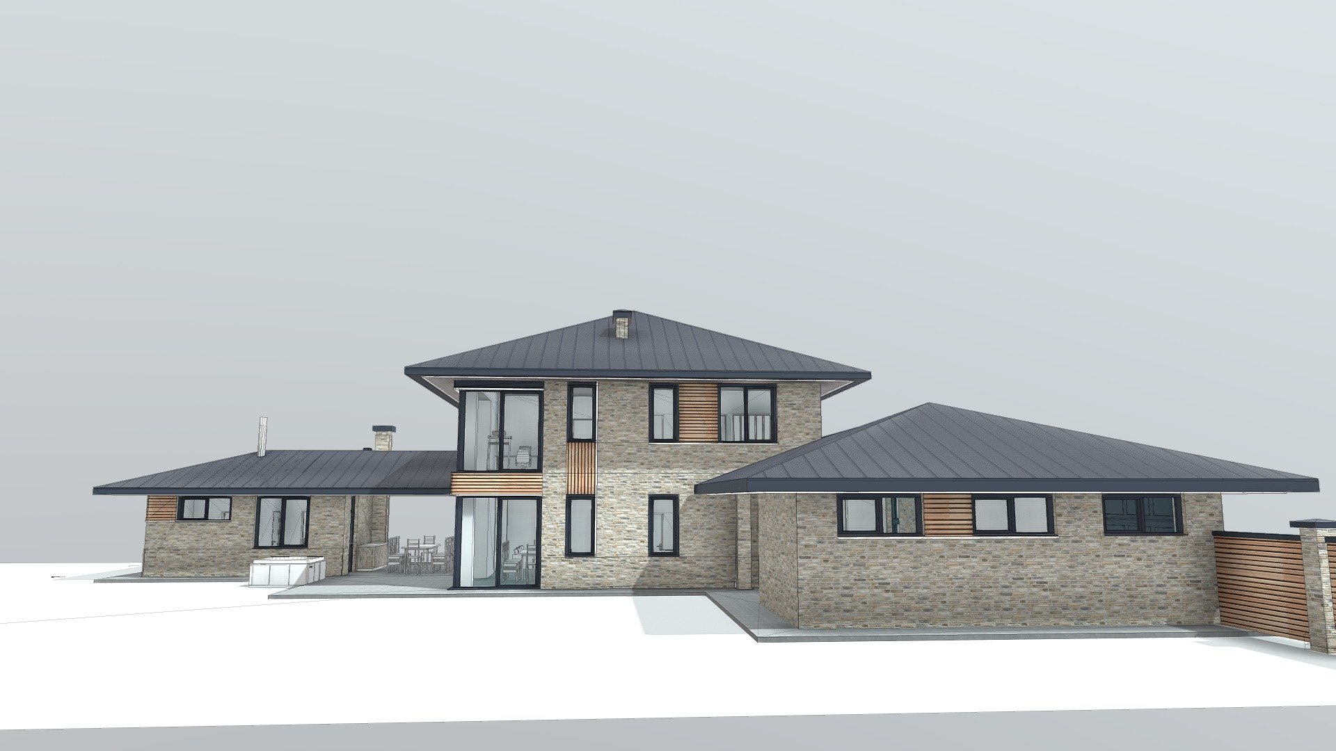 Prairie house 177+29+54+47 - 3D model by _ilyarch [5fdd0cf] - Sketchfab