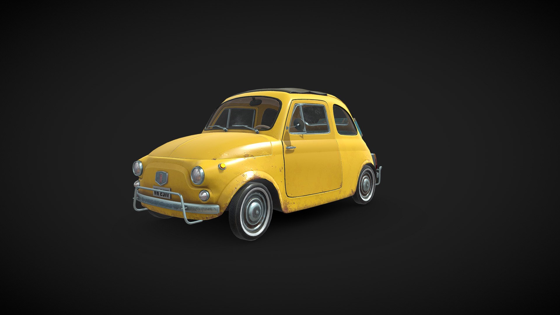 Fiat 500 - 3D model by cookie_master [5fde71b] - Sketchfab