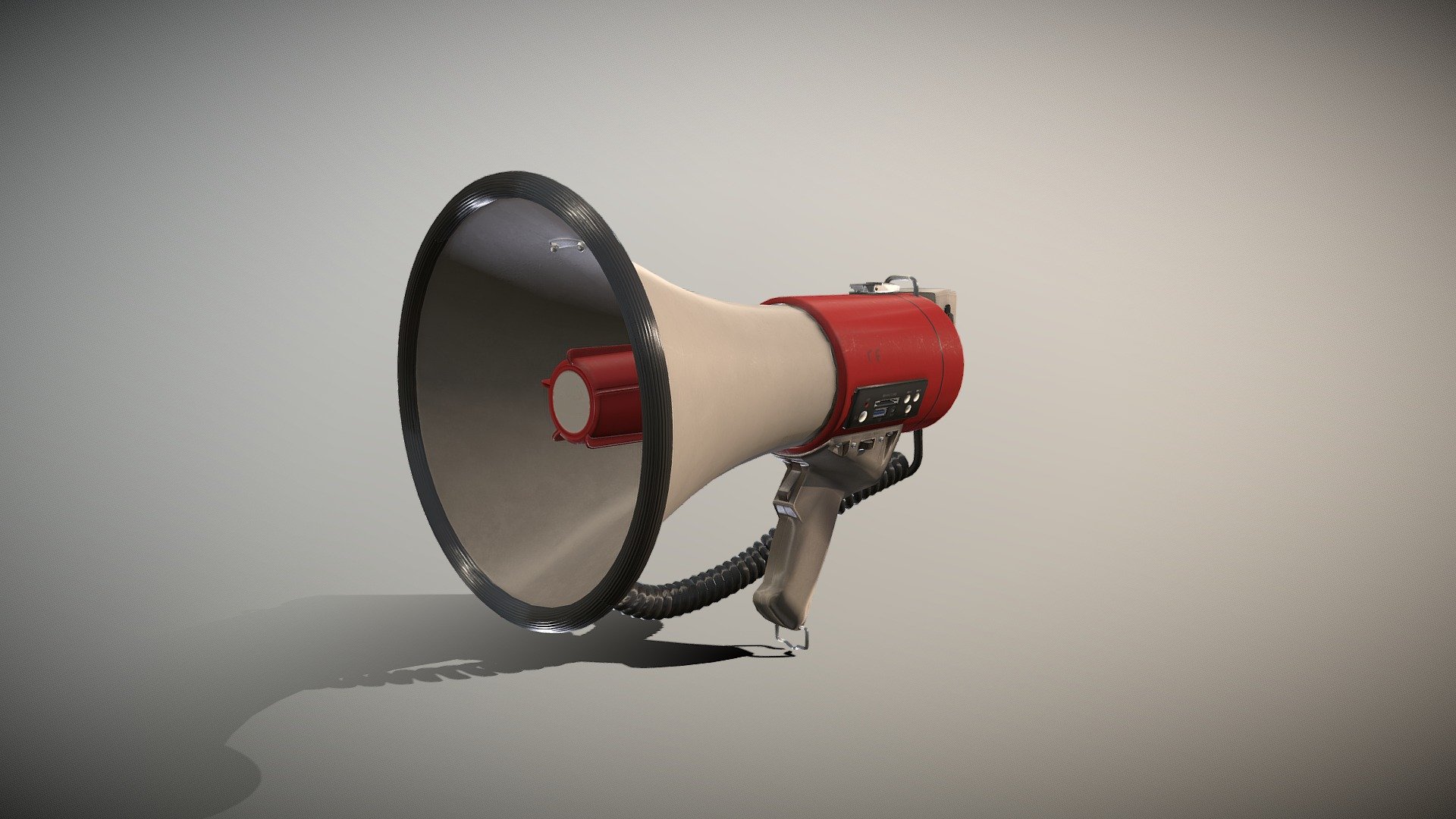 Megaphone - Download Free 3D model by TegnoGenial [5fe0c5c] - Sketchfab