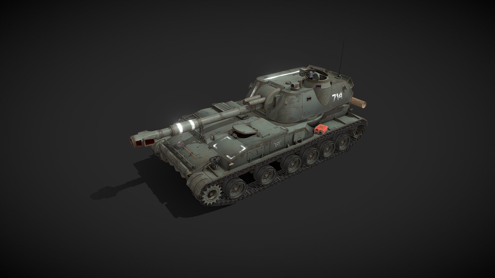 2S3 Akatsiya Howitzer - Buy Royalty Free 3D model by spacelynxcanfly ...