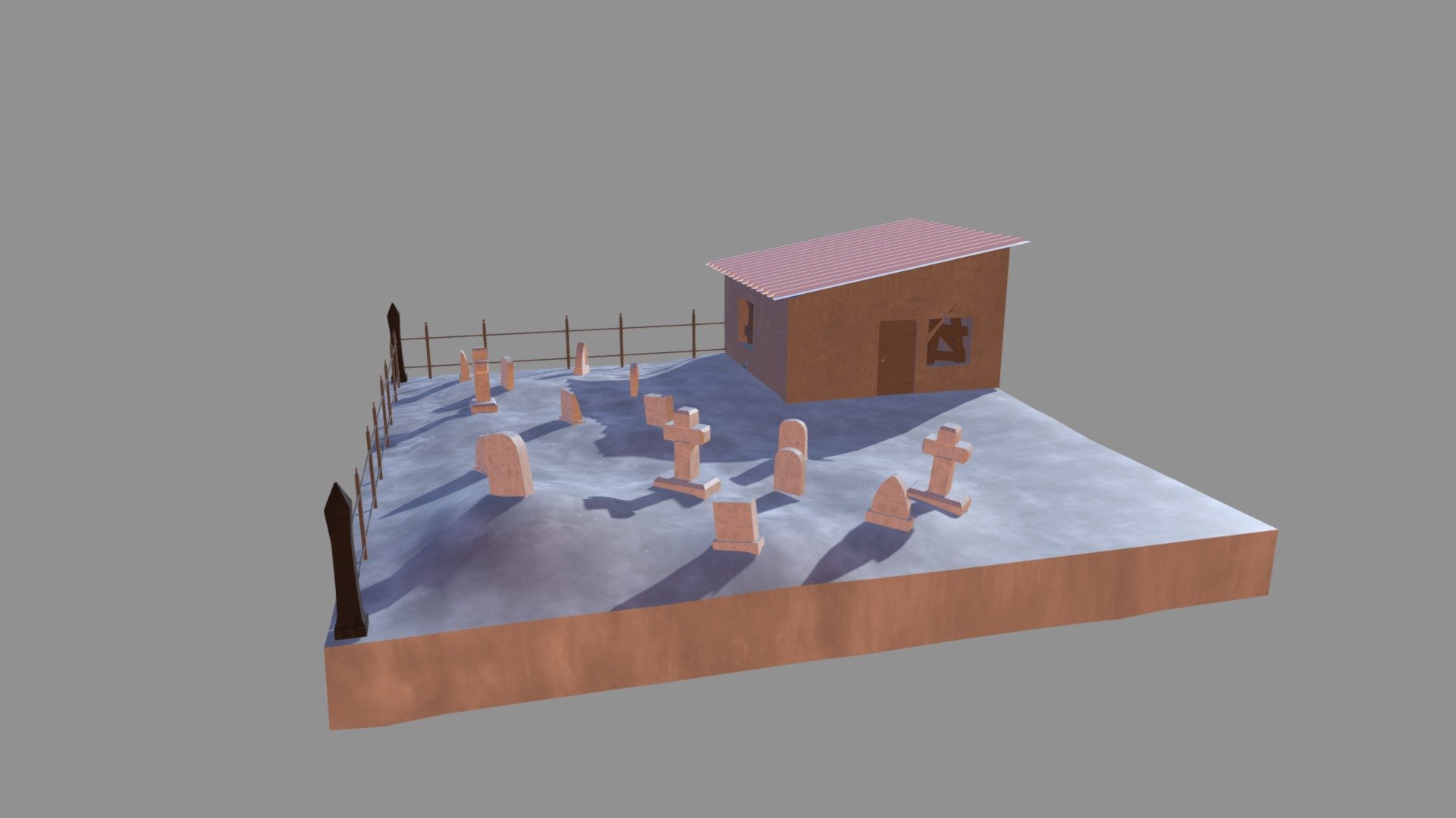 Graveyard - Download Free 3D model by GabrielLeDoux [5fe8bc6] - Sketchfab