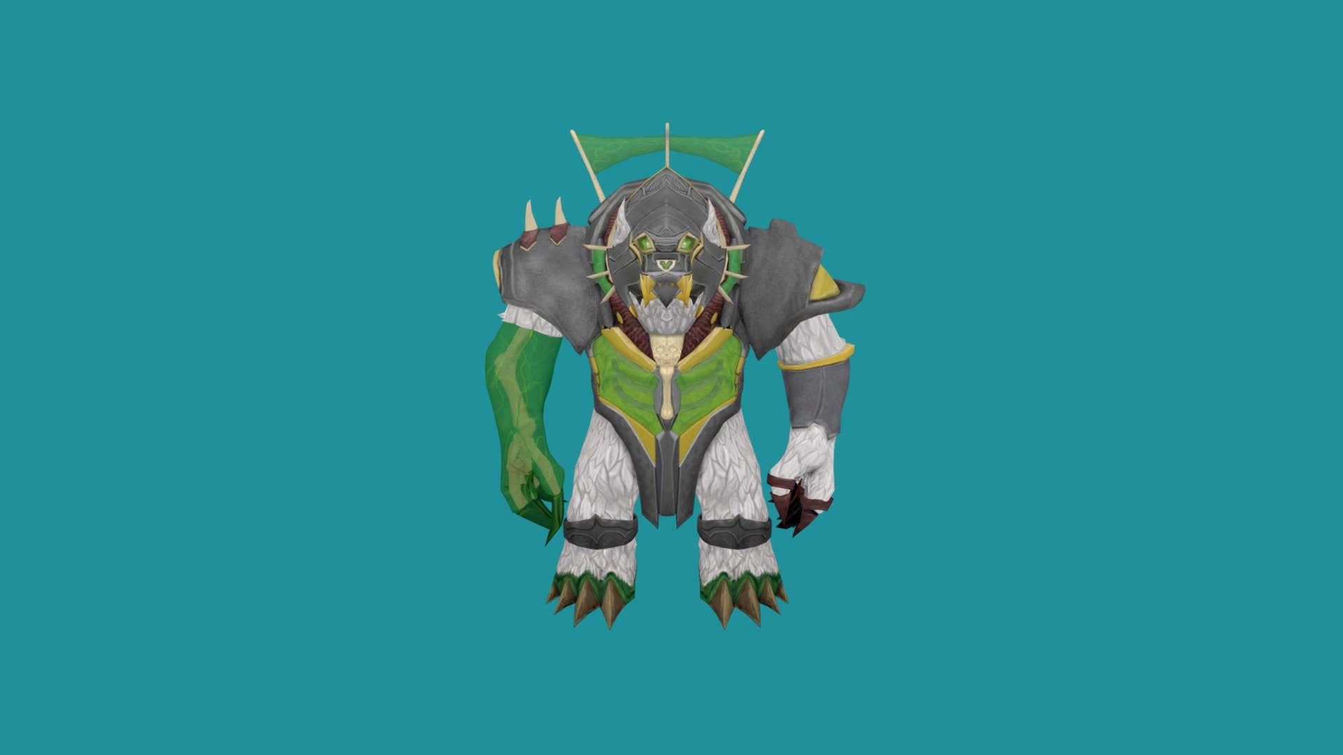 Etheral Volibear - 3D model by Lizard (@Lizard-MotionFilms) [5fe969d ...