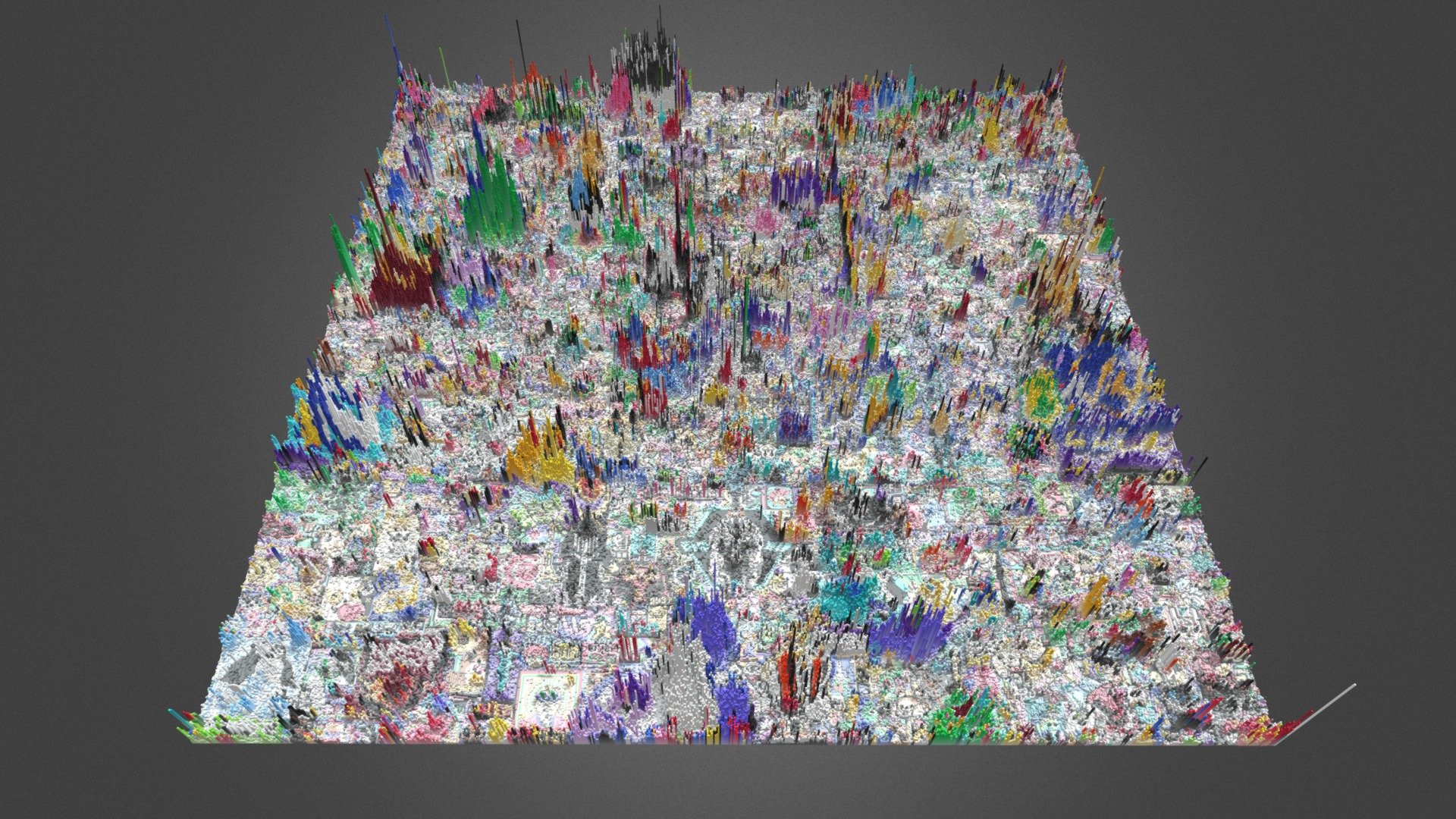 Heatmap 3D animée du Zplace #Zevent22 - 3D model by Greupin [5fe9789 ...