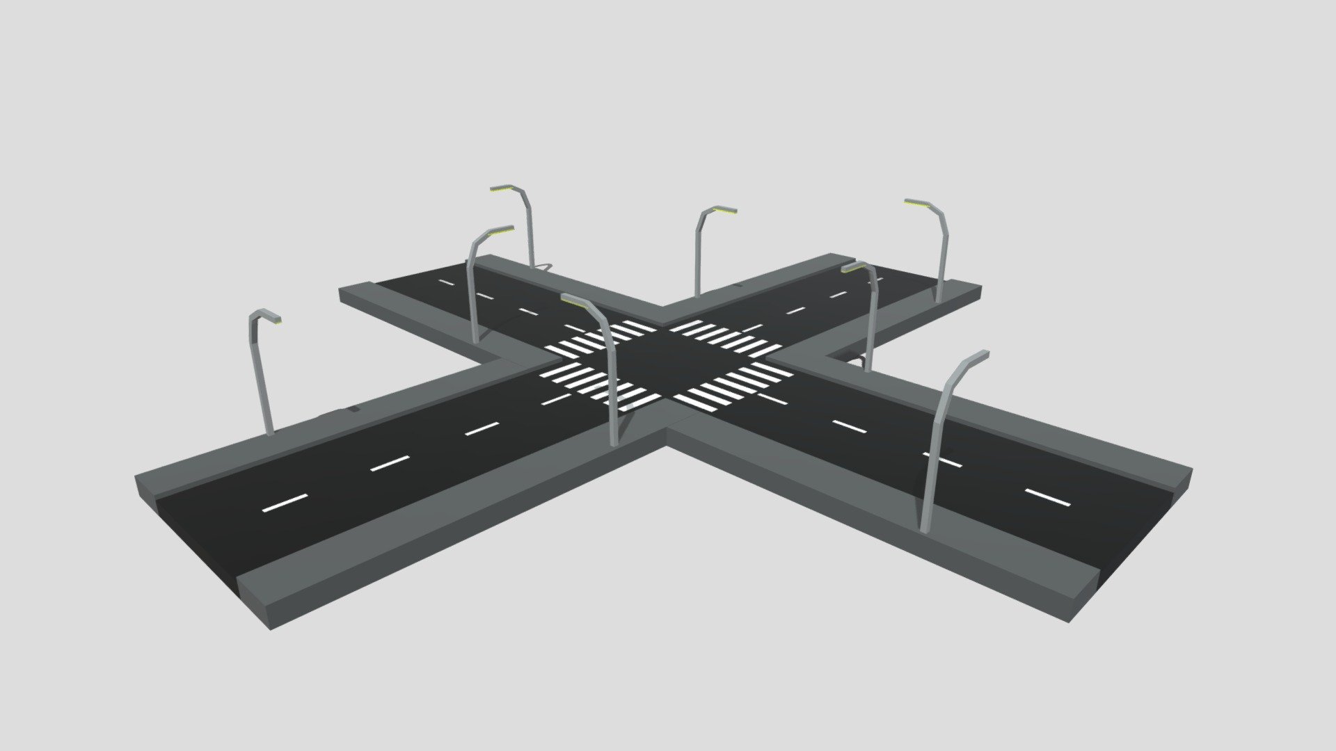 lowpoly intersection - Download Free 3D model by _Tymon [5feb7c2 ...
