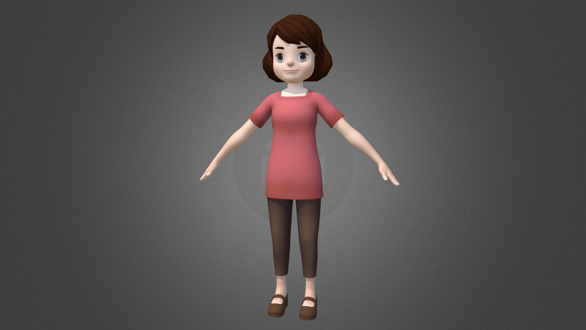 cartoon woman people - Buy Royalty Free 3D model by tingting_er ...