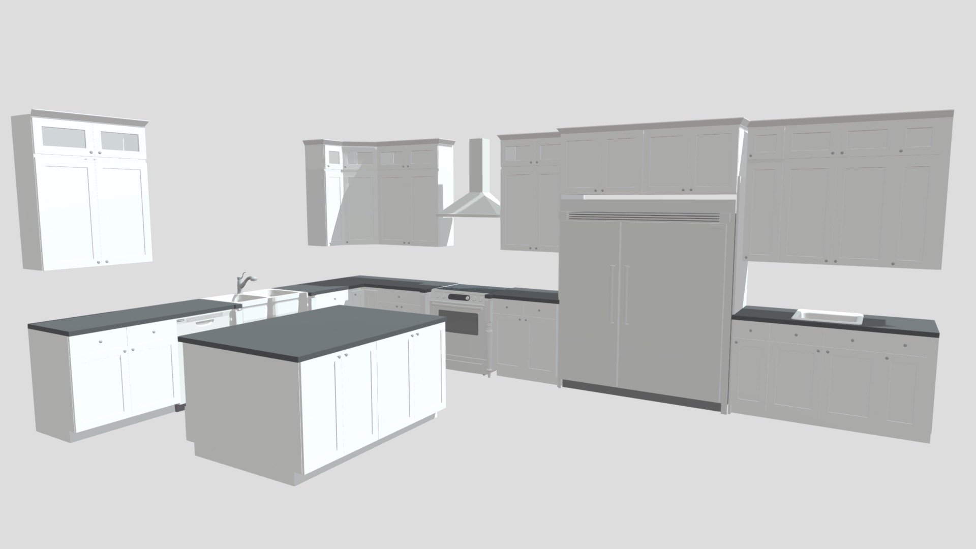 18 Parker Kitchen - 3D model by dforbesdesign [5fee54b] - Sketchfab