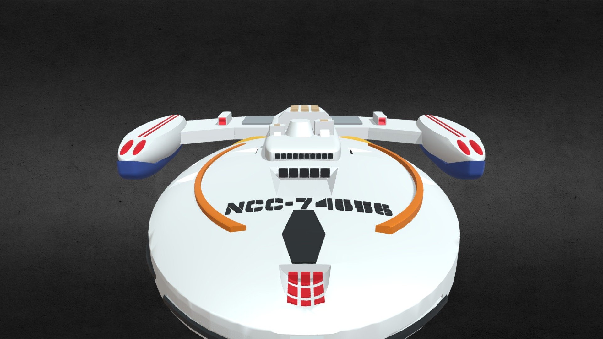 Star Trek Ship - 3D model by asarrishaan [5fef0b5] - Sketchfab