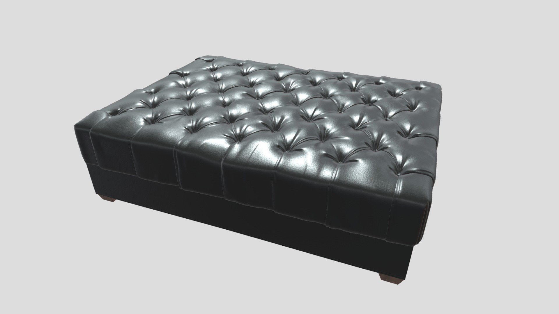 Tufted Ottoman - Buy Royalty Free 3D model by Brian Vagie (@brianvagie ...