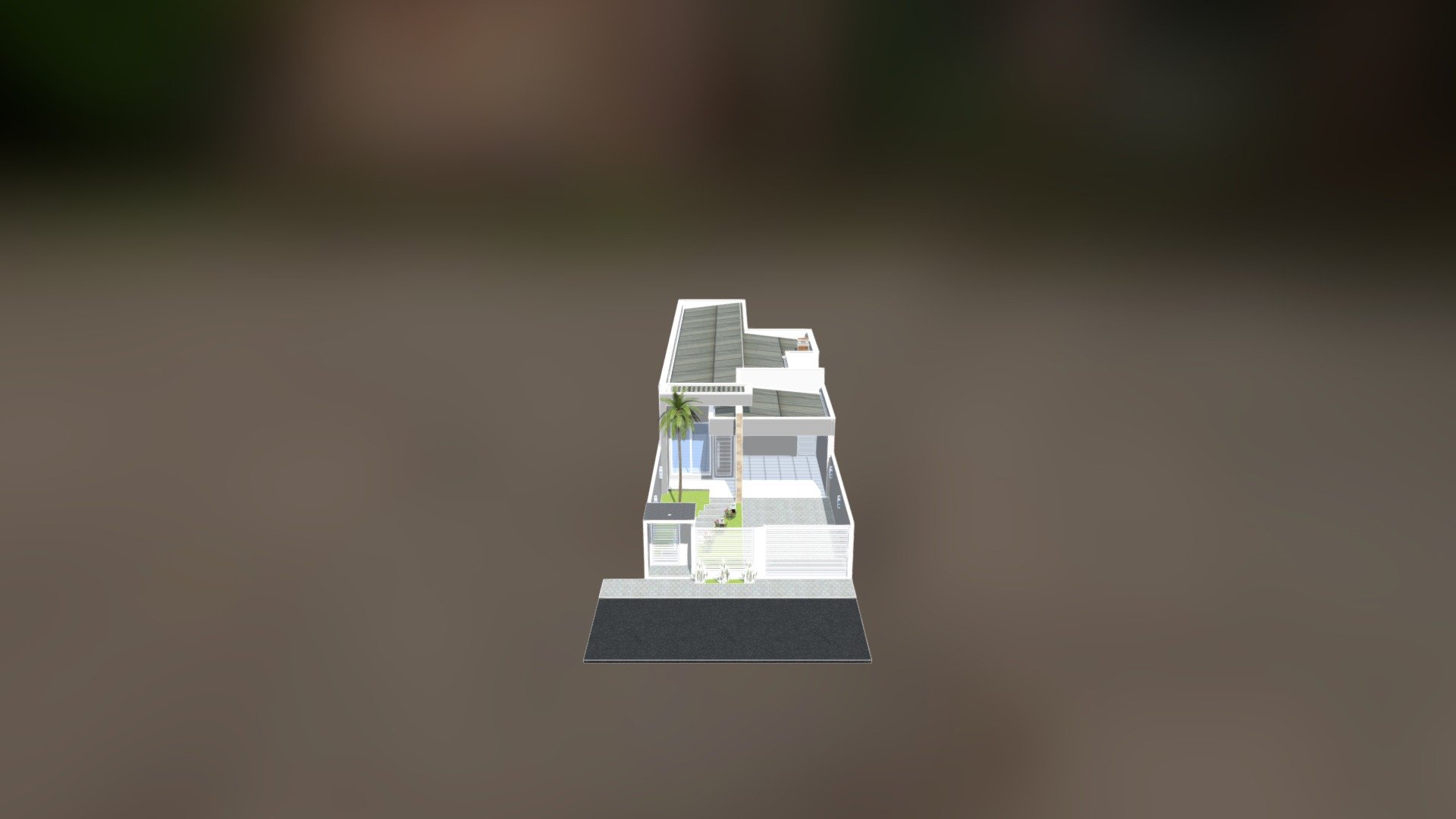 Fachada em Grade - Download Free 3D model by Bruno.Barbosa1 [5ff57c2 ...