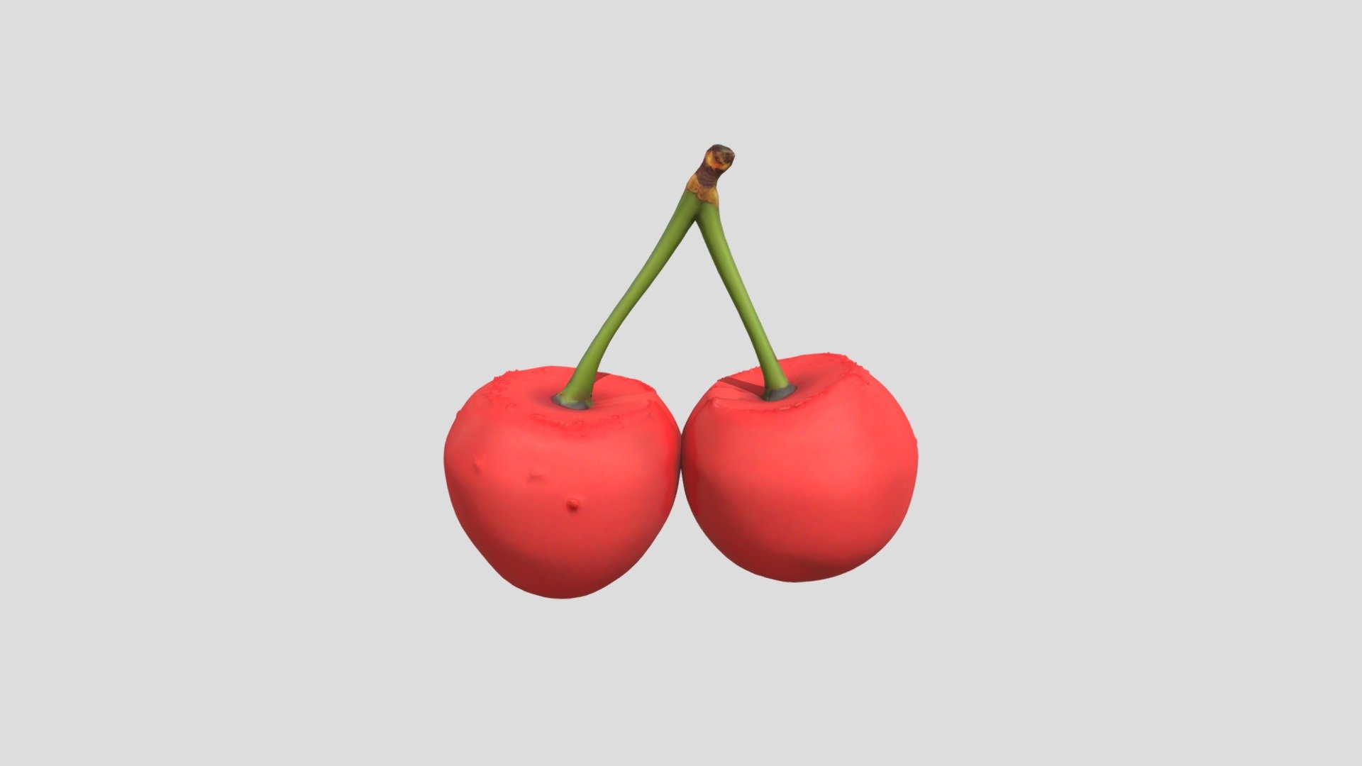 2 cherries - 3D model by inev1table [5ff883c] - Sketchfab