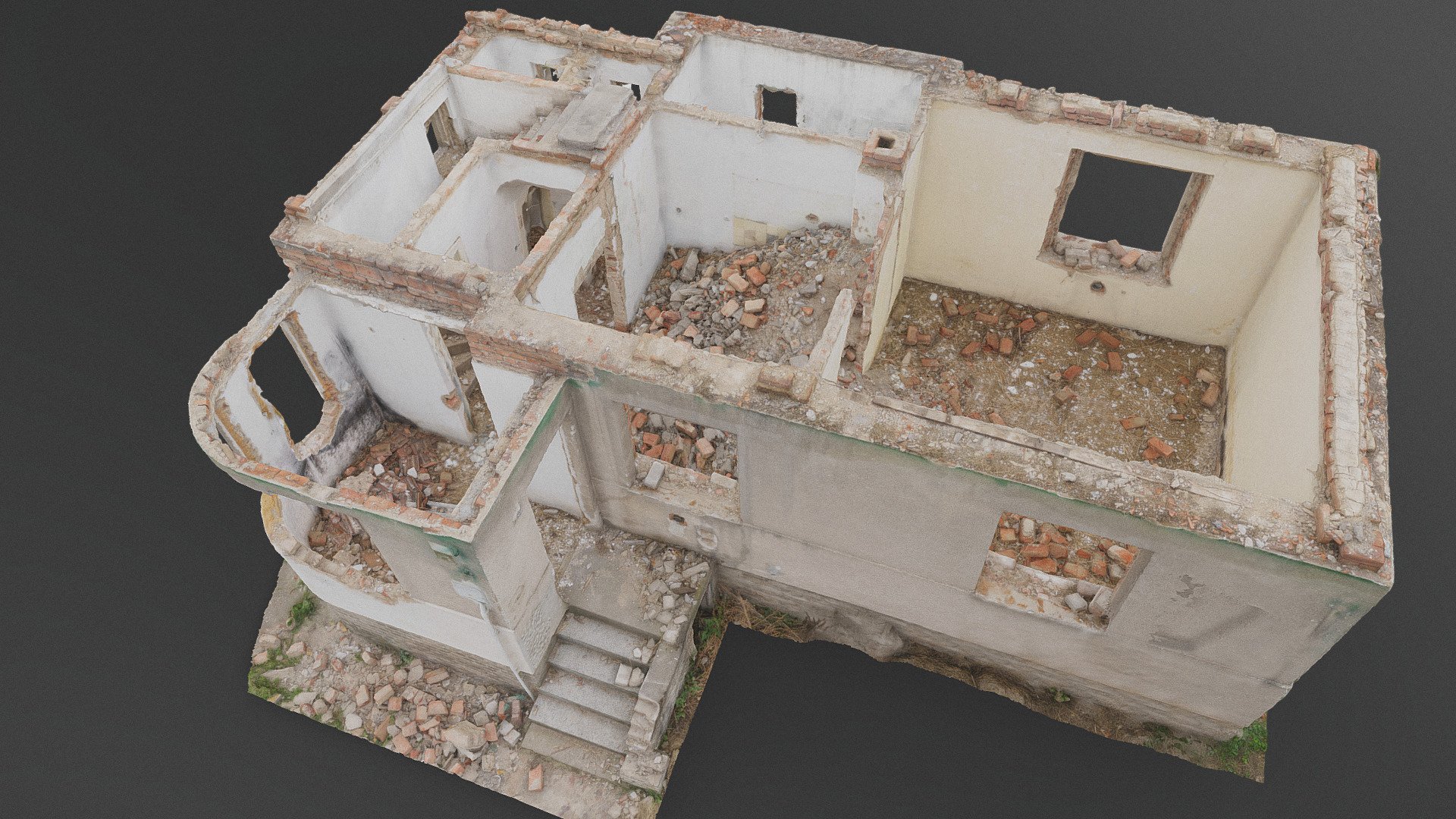Demolished house ruin - 3D model by matousekfoto [5ff904c] - Sketchfab