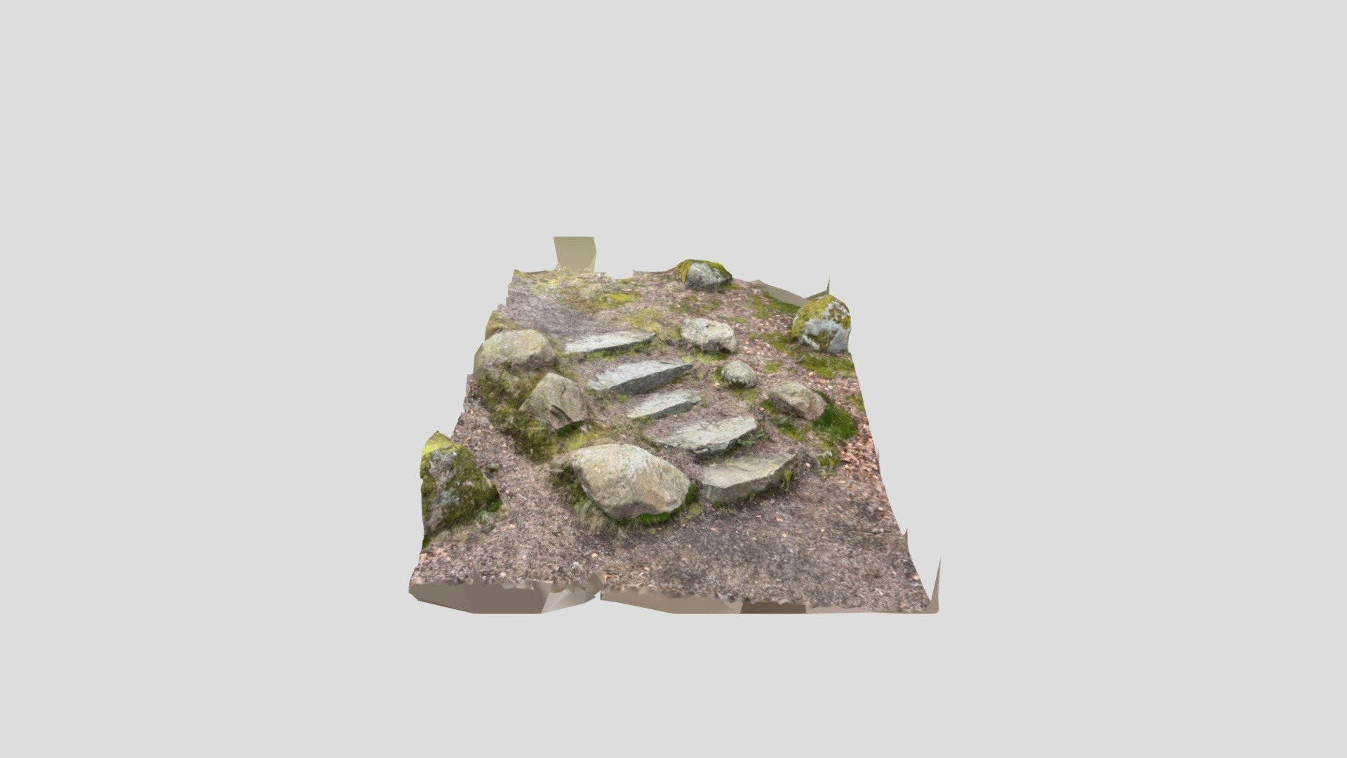 Natural Stone Stairs - Download Free 3D model by GeneralSherman (@gstir ...