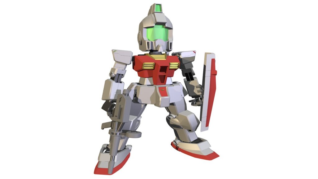 SD RGM-79 GM - 3D model by krit yamsaso (กฤษณ์ แย้มสระโส) (@krit ...