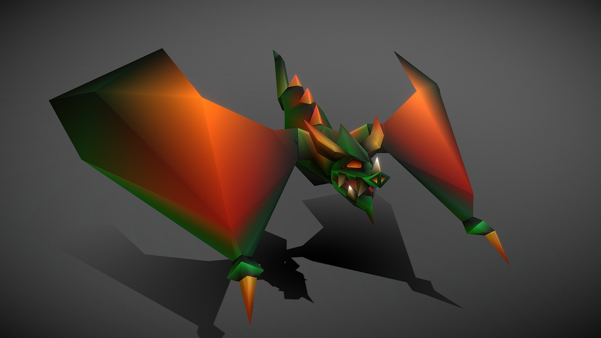 Low-poly Wyvern - 3D model by Mesh-Base [5fff68c] - Sketchfab