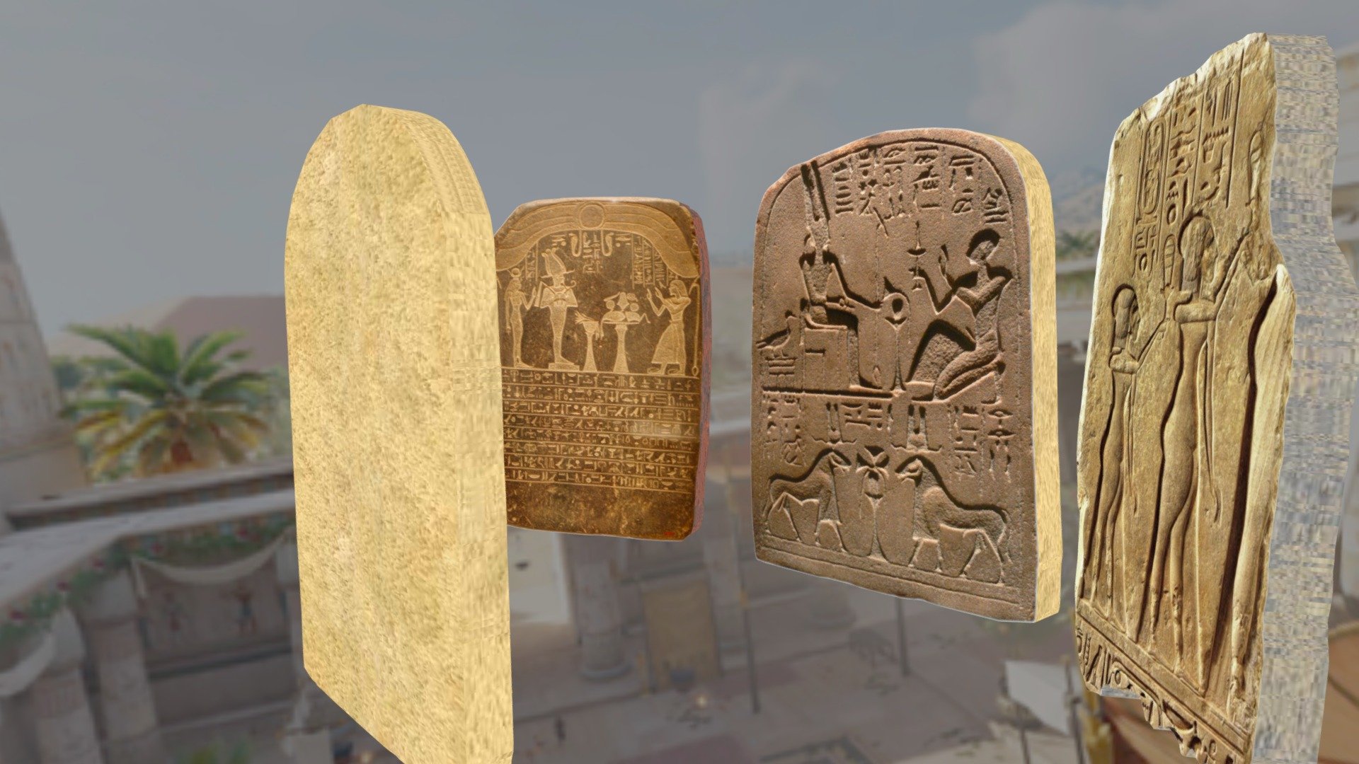 Stelae Combined - 3D model by trickmachine [5fffa8d] - Sketchfab