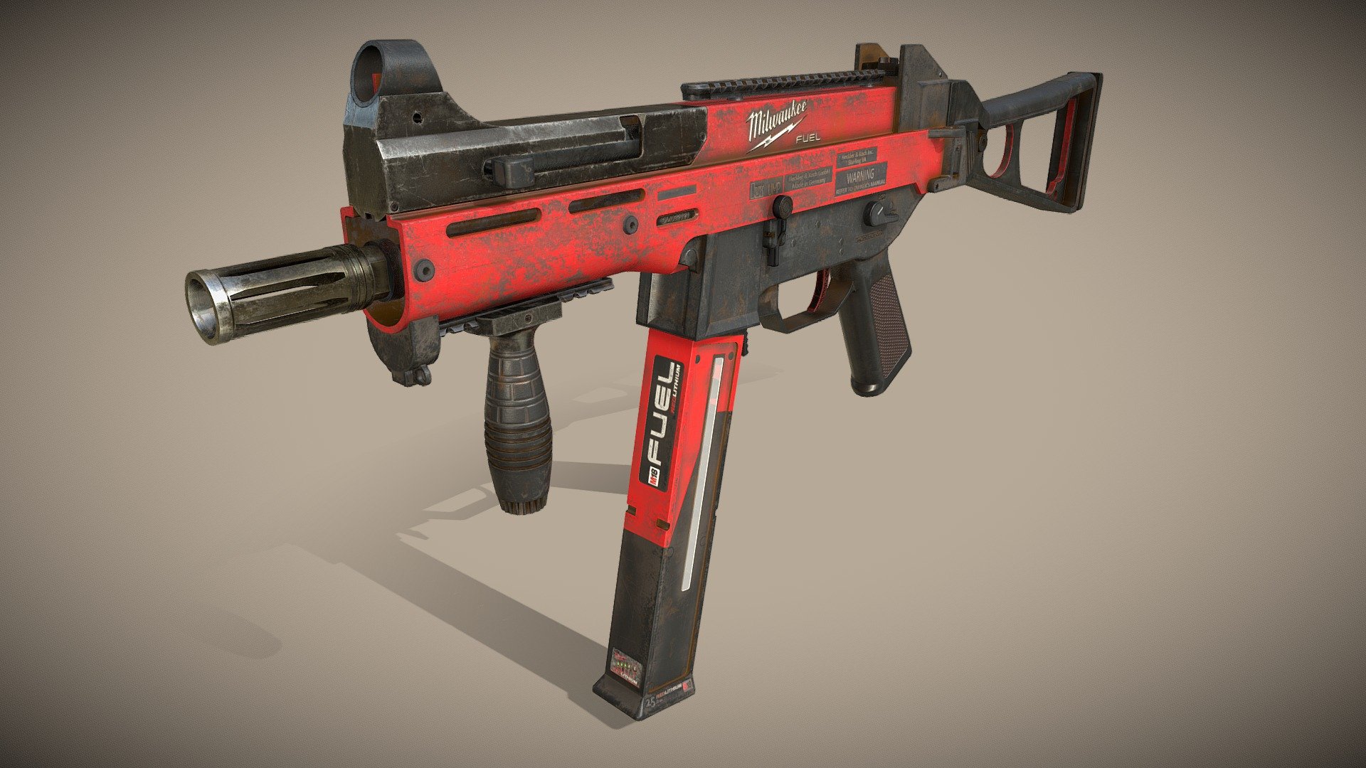 Heckler & Koch X Milwaukee UMP 45 - 3D model by d.cocchiolajr [6000555 ...