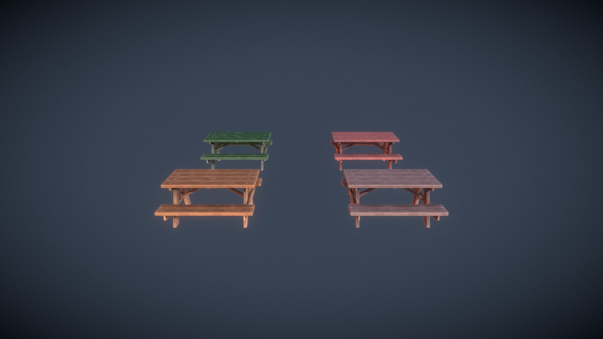 Low poly stylized Picnic Table - Buy Royalty Free 3D model by zivjeli ...