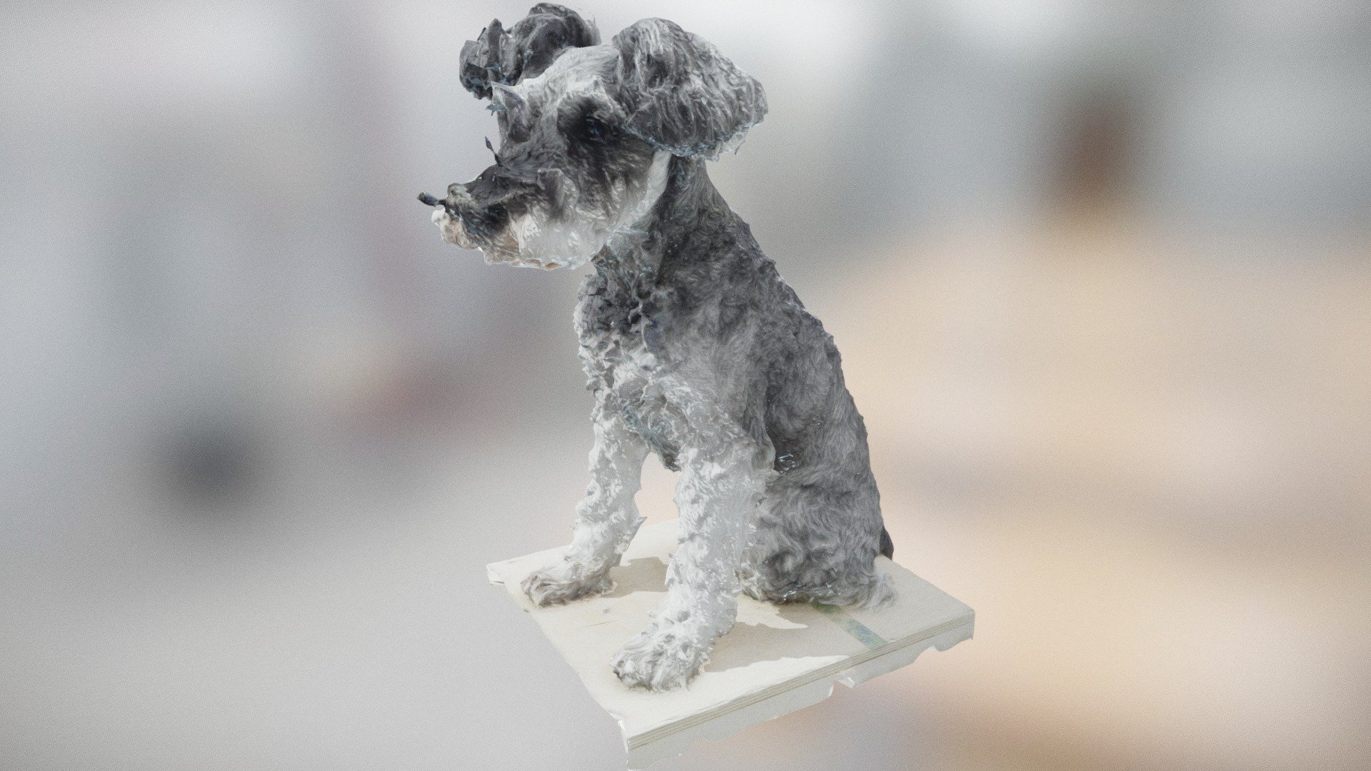 "dog" scan sample 02 (150k Poly Raw mesh) - 3D model by 3D scan studio ...