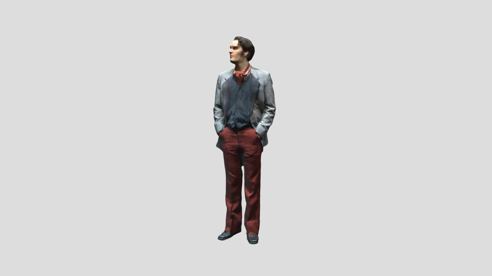Edwardian Era man standing idle - Buy Royalty Free 3D model by Daniel ...