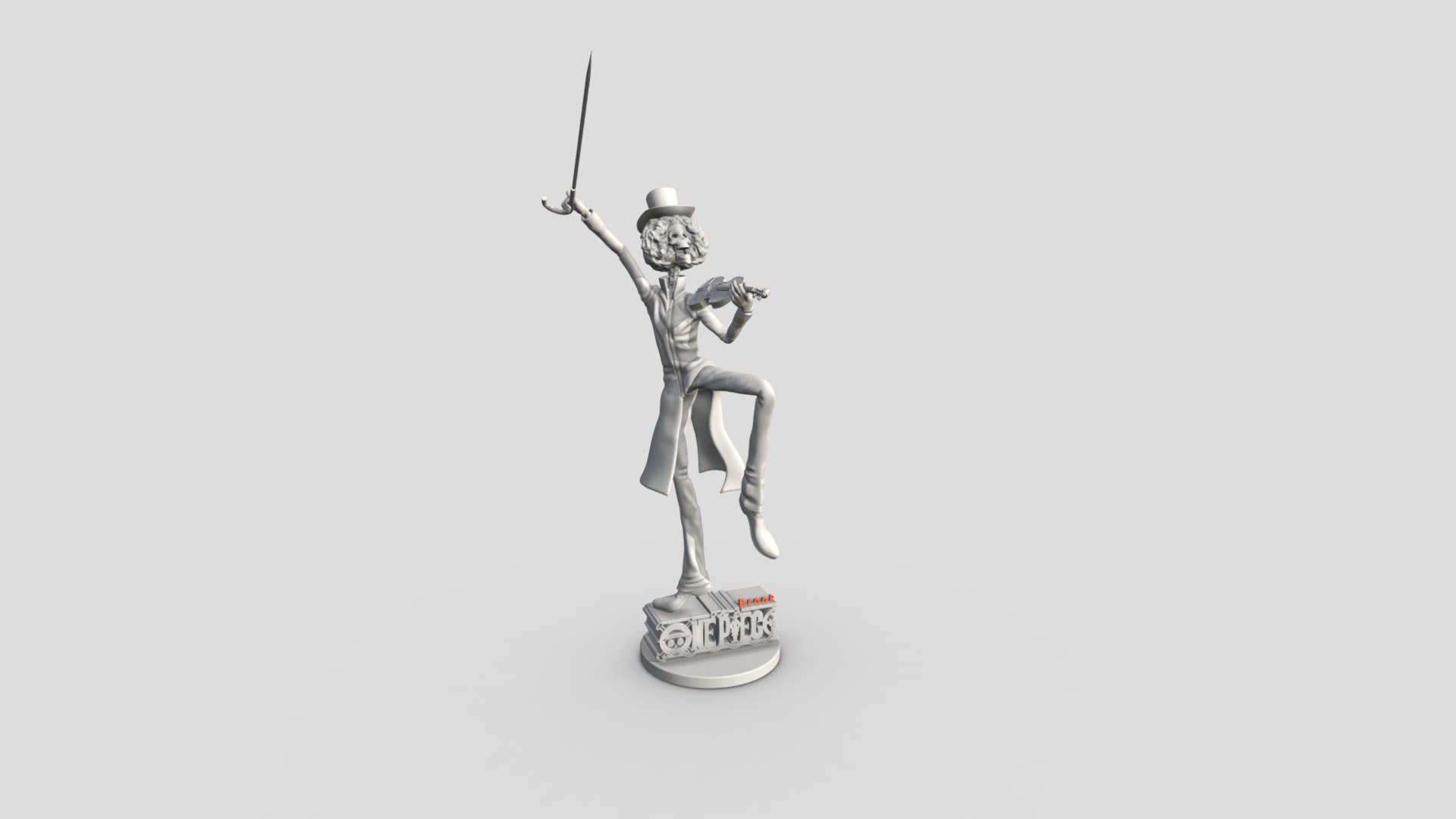Brook one piace - printable - Buy Royalty Free 3D model by ronnie_yonk ...